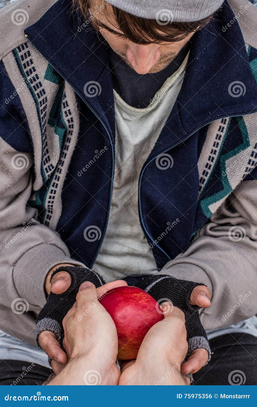 Homeless praying man stock photo. Image of hopeless, despaired - 75975356