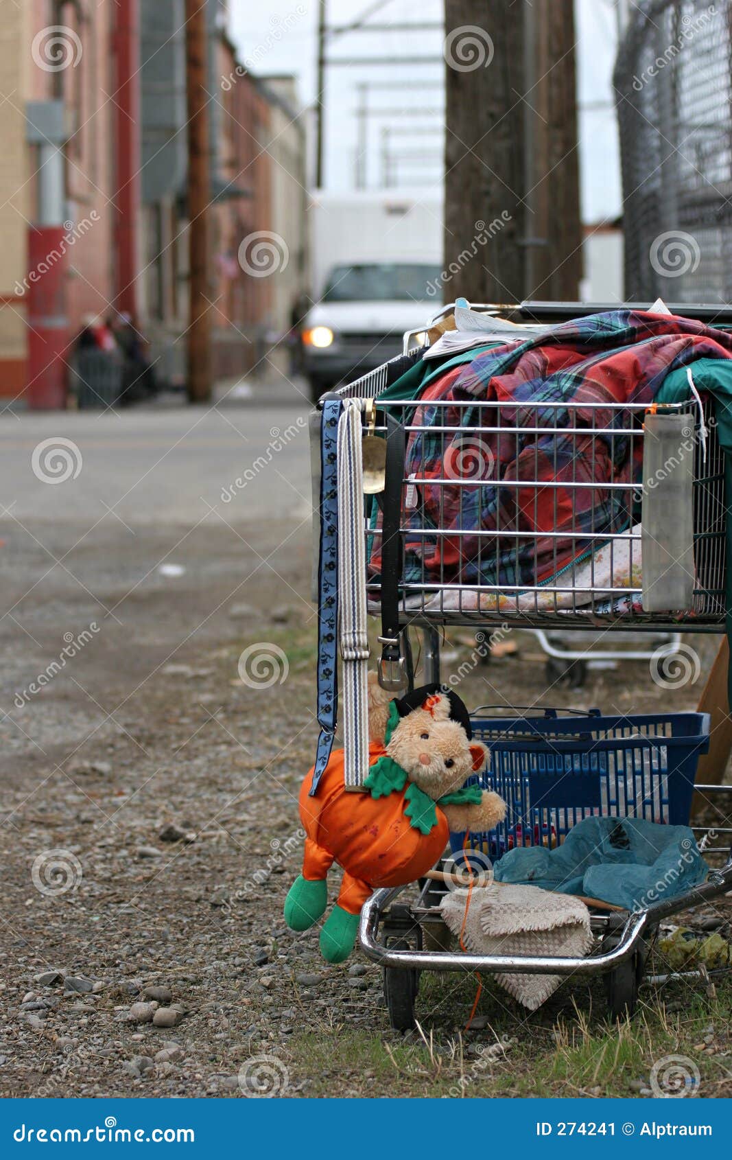 Homeless shopping cart stock image. Image of system, wanderer - 274241