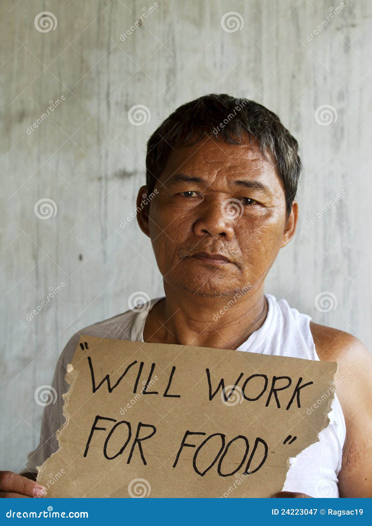 Homeless, Unemployed and Hungry Stock Image - Image of outside, lonely ...