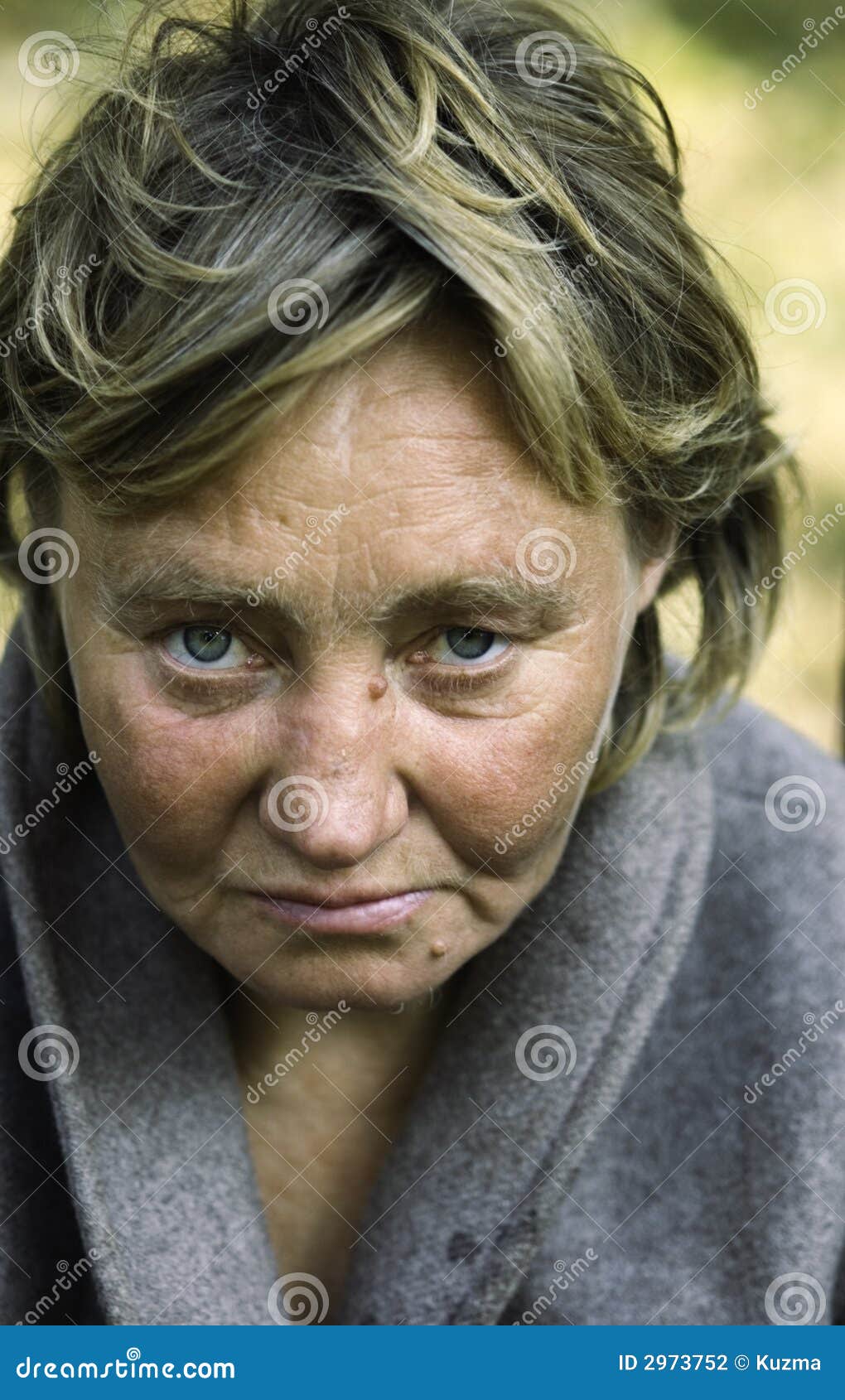 Homeless woman stock photo. Image of beggarly, slum, horror - 2973752
