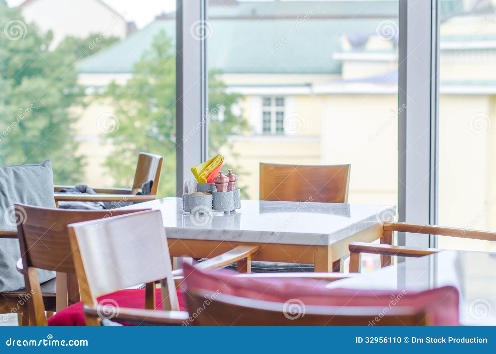 Homelike Empty Cafe Interior Stock Photo - Image of homely, elegant ...