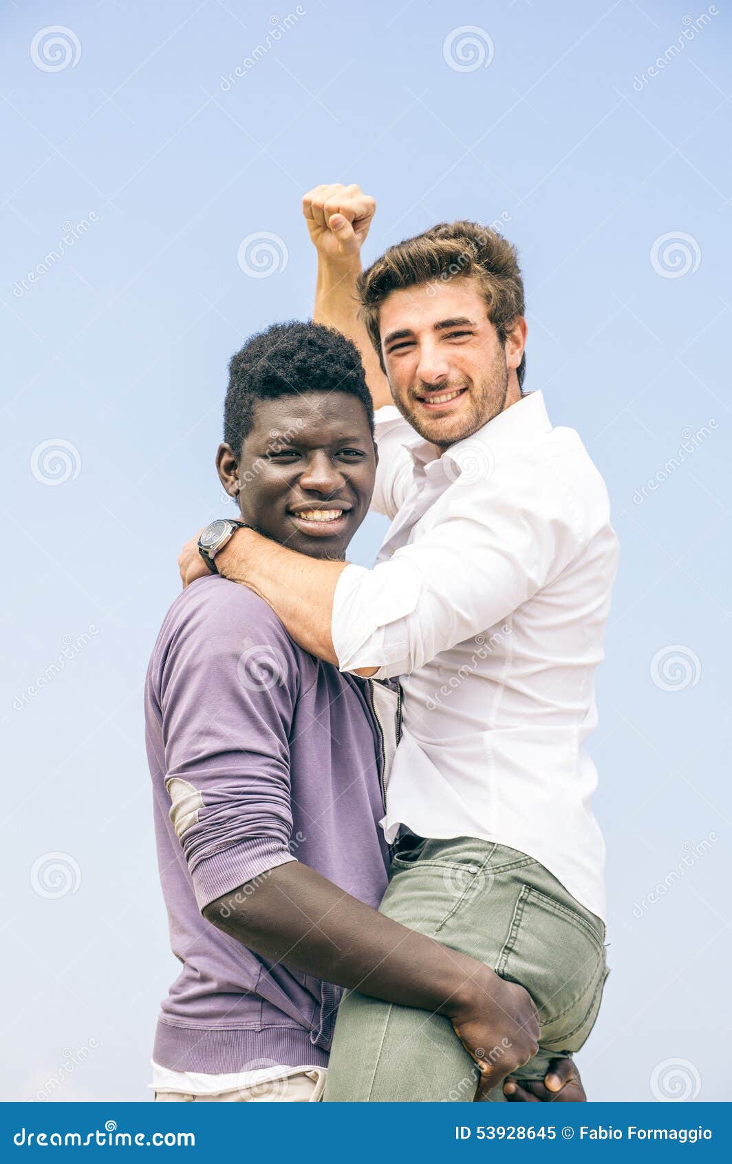 Homem Afro-americano E Branco Imagem de Stock - Imagem de afro, homens ...