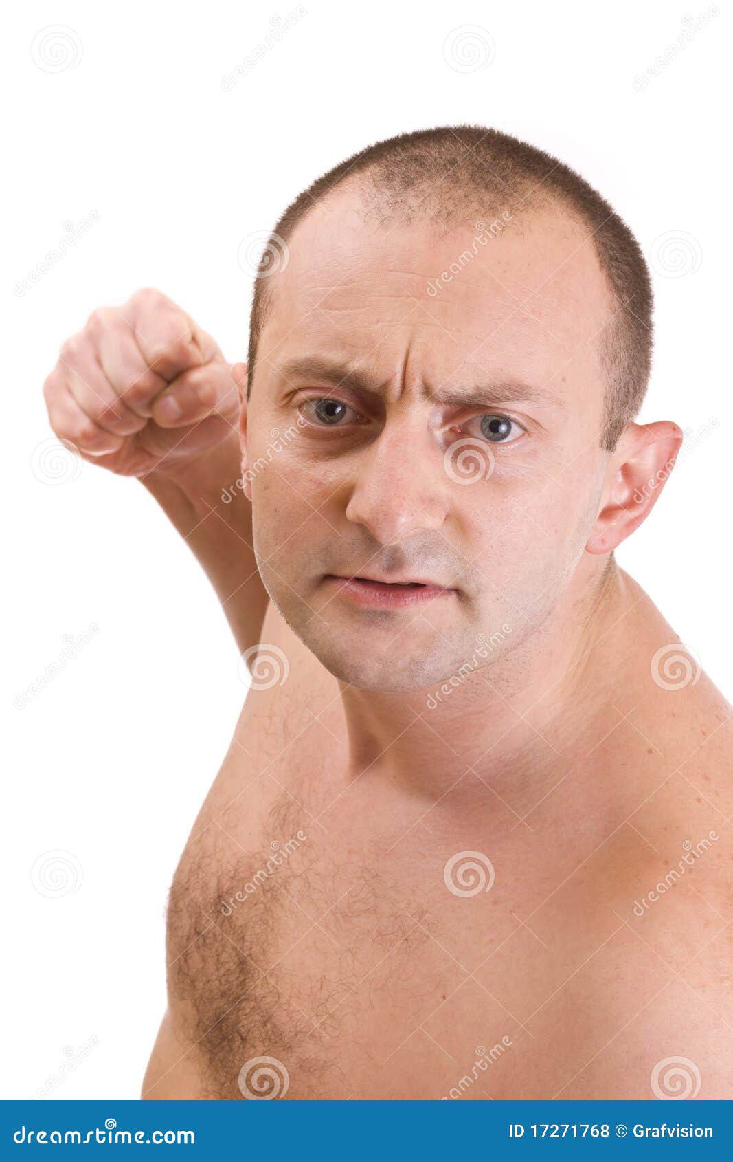 Homem agressivo foto de stock. Imagem de crise, caucasiano - 17271768
