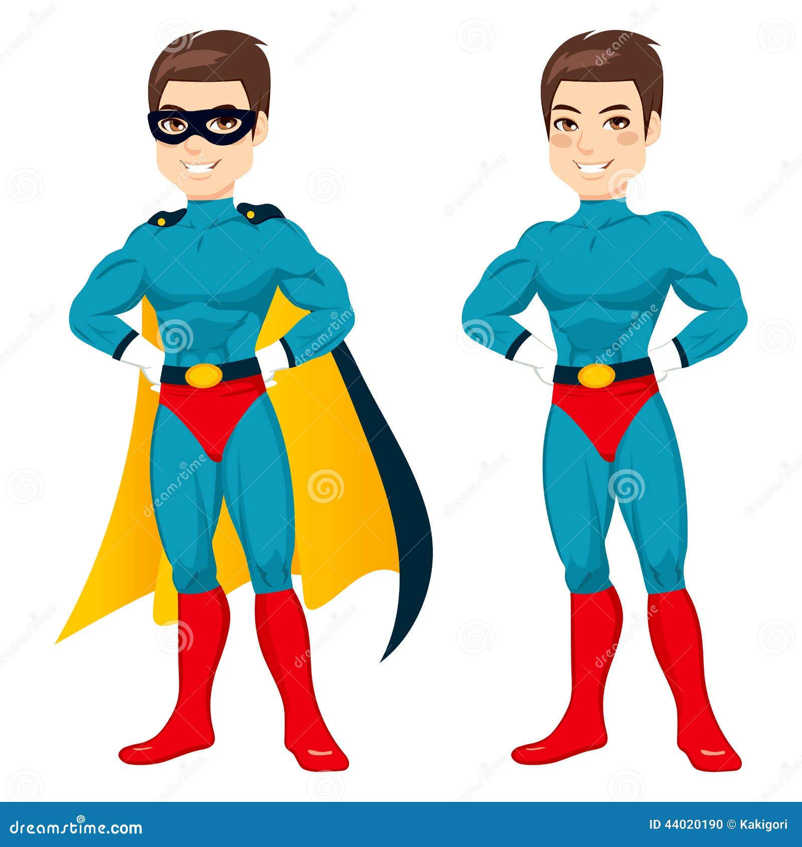 Homem azul do super-herói ilustração do vetor. Ilustração de pessoa ...