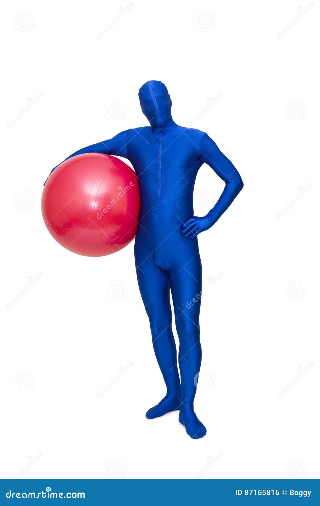 Homem Azul Misterioso No Morphsuit Foto de Stock - Imagem de azul ...
