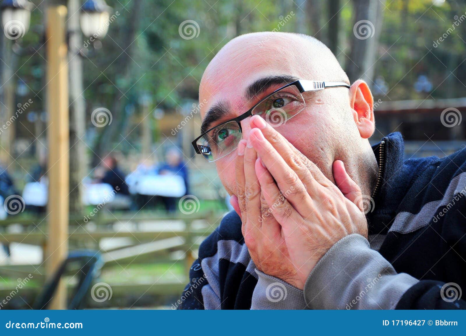 Homem calvo imagem de stock. Imagem de moderno, atrativo - 17196427