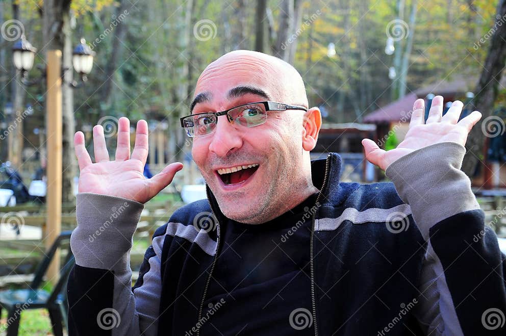 Homem calvo imagem de stock. Imagem de calvo, pessoa - 17715441