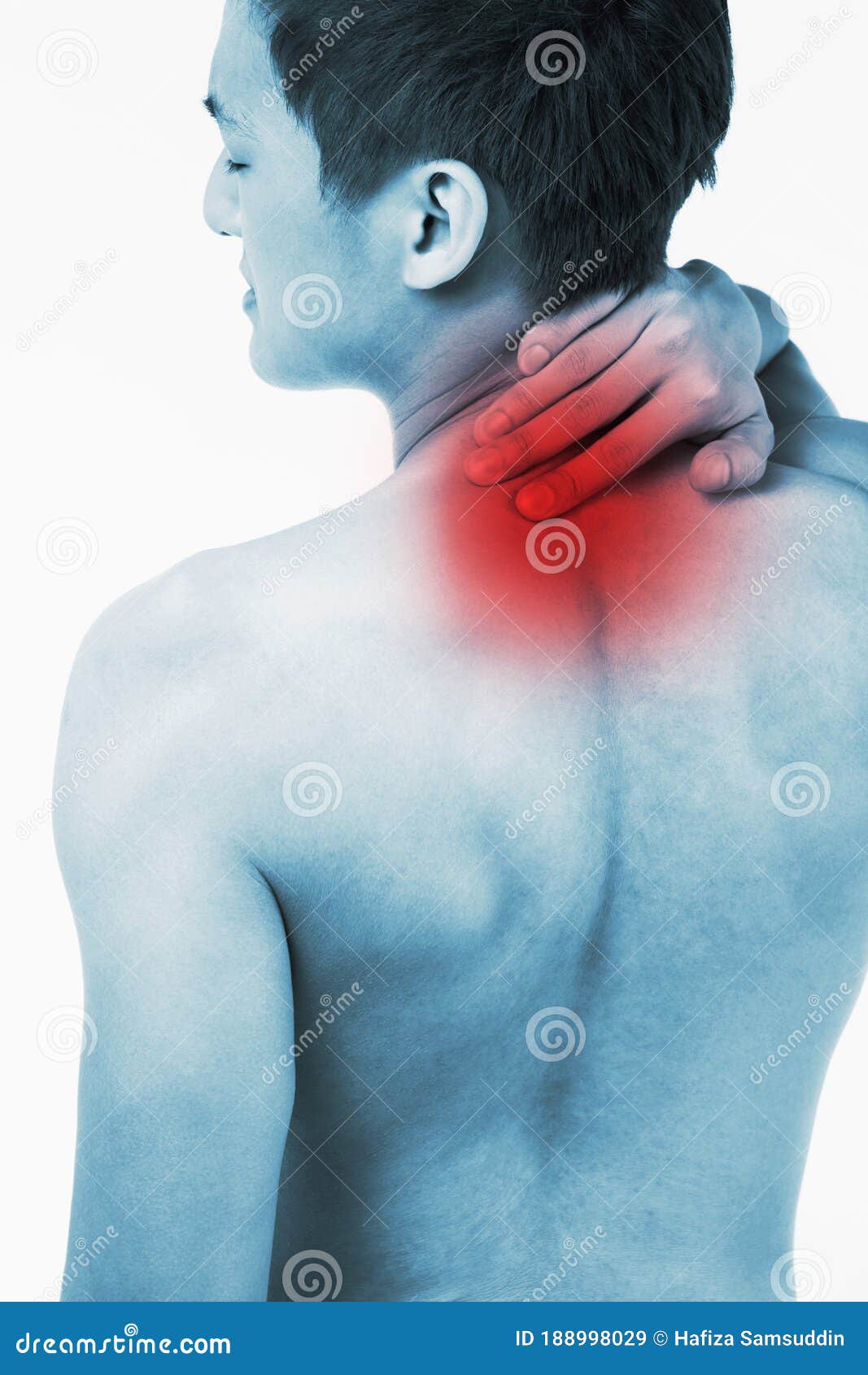 Homem Com Dor De Macaco. Imagem Conceitual Imagem de Stock - Imagem de ...