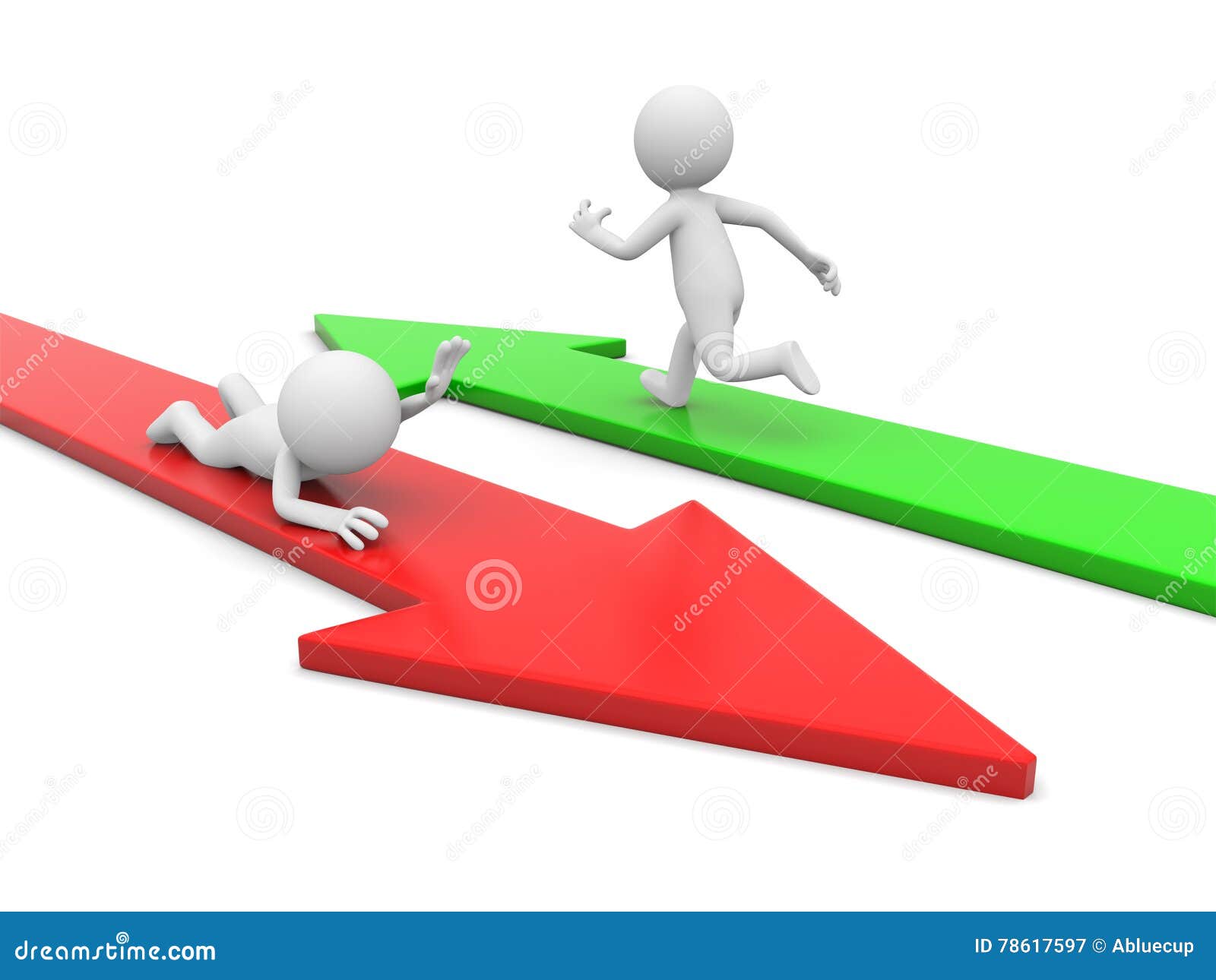 Homem com seta ilustração stock. Ilustração de povos - 78617597