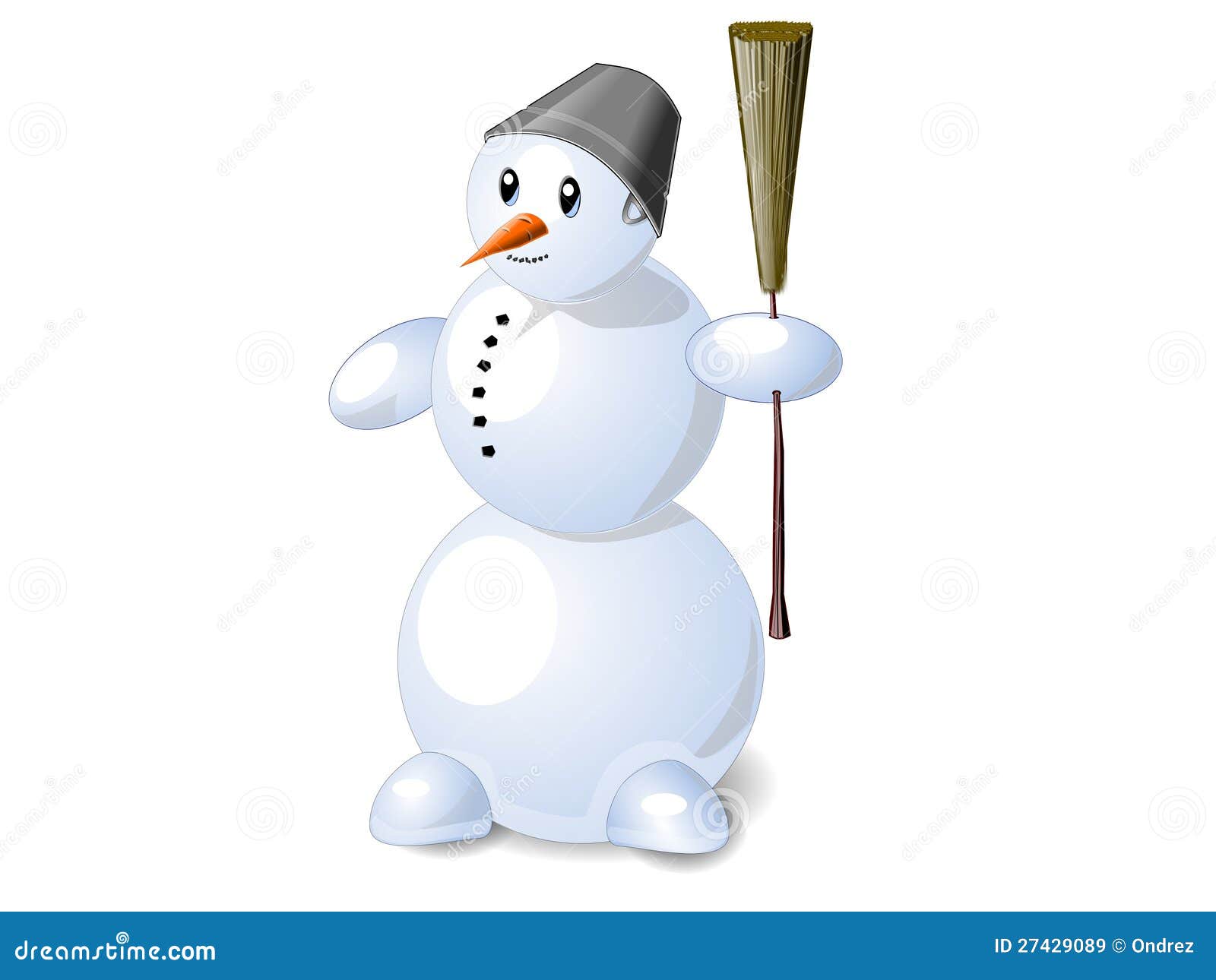 Homem da neve ilustração stock. Ilustração de frio, snowflake - 27429089