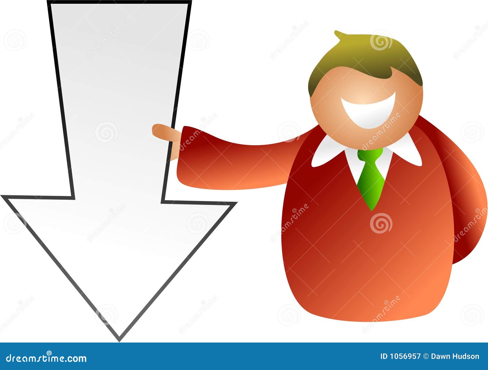 Homem da seta ilustração stock. Ilustração de conceptual - 1056957