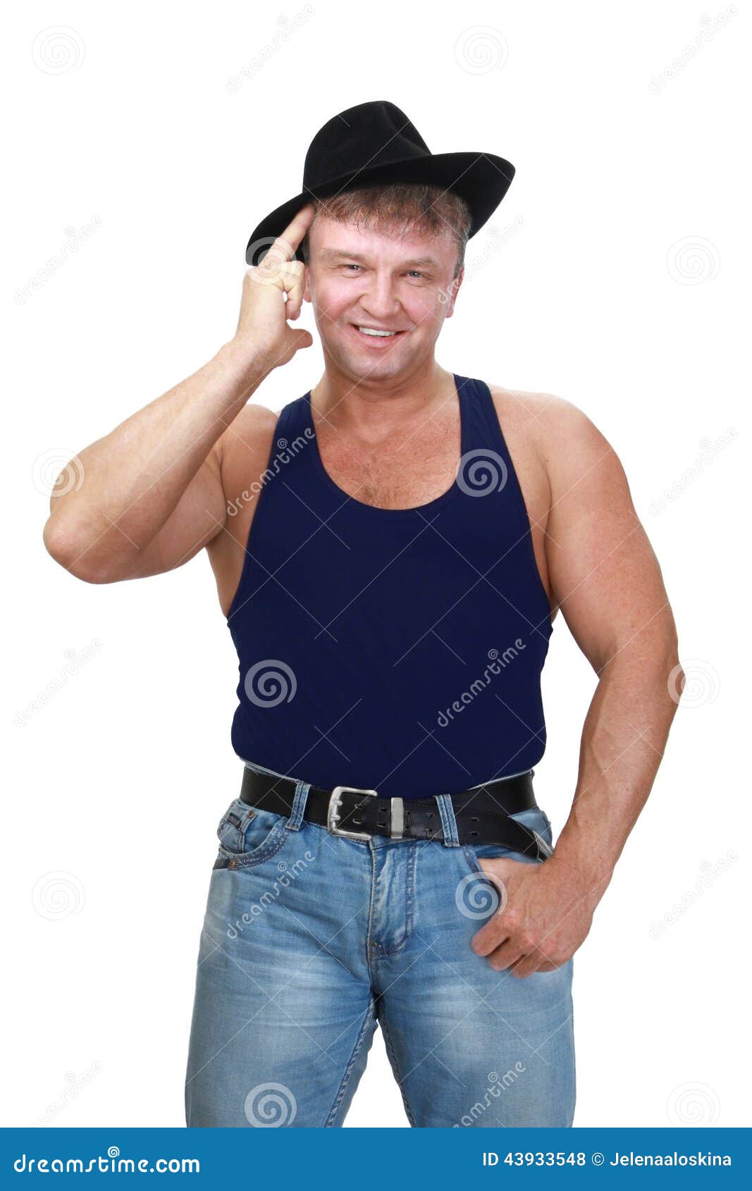 Homem forte foto de stock. Imagem de caucasiano, fisiculturista - 43933548