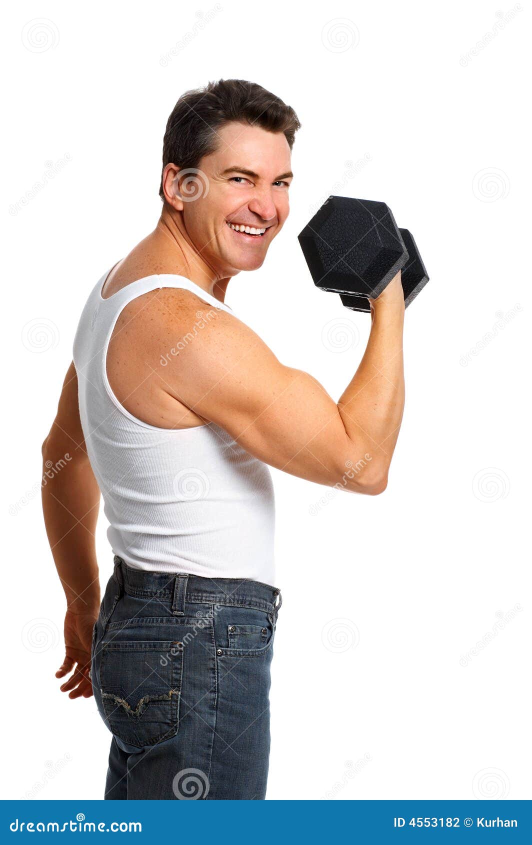 Homem Forte Fotografia de Stock - Imagem: 4553182