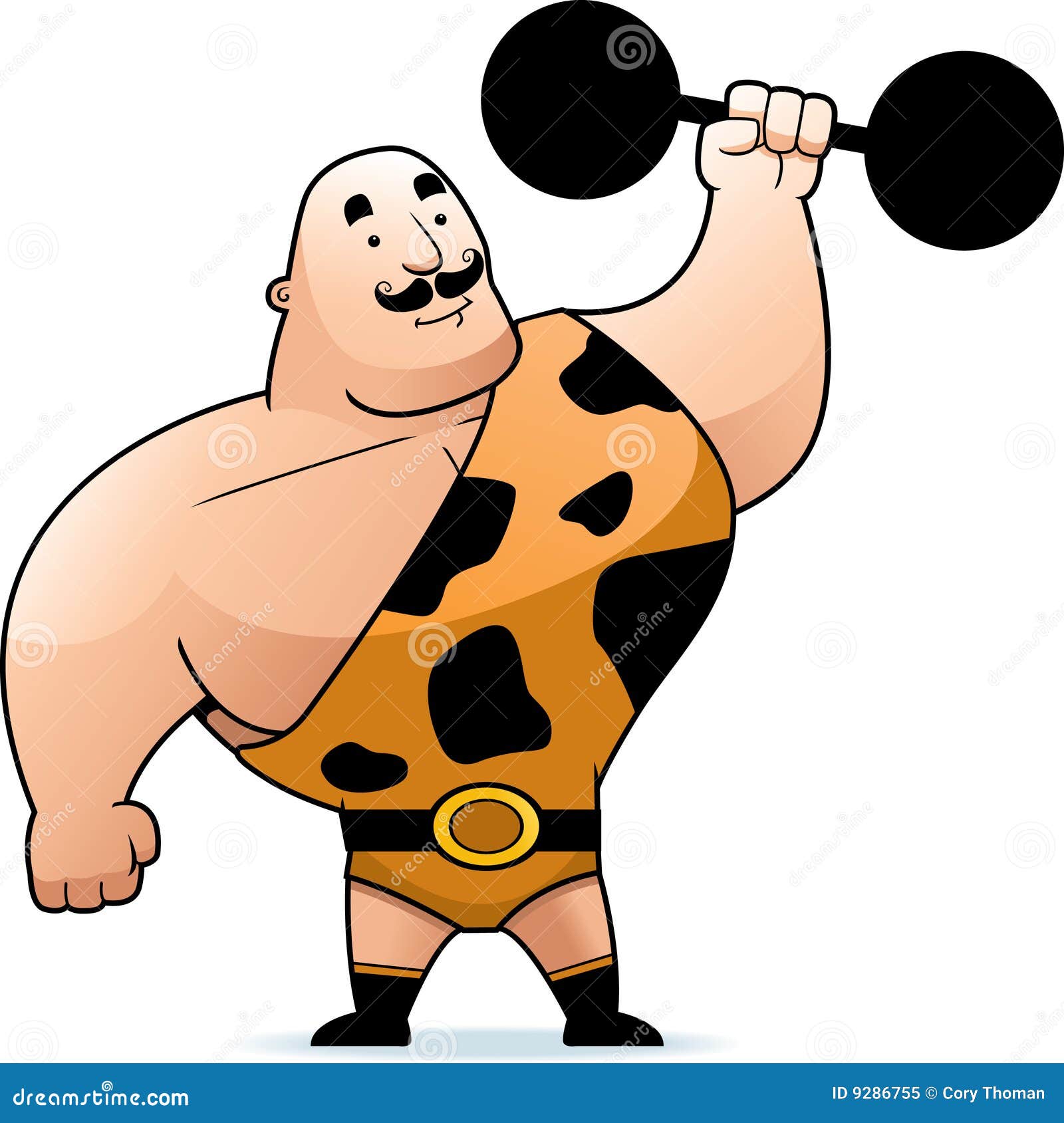 Homem forte ilustração do vetor. Ilustração de carnival - 9286755