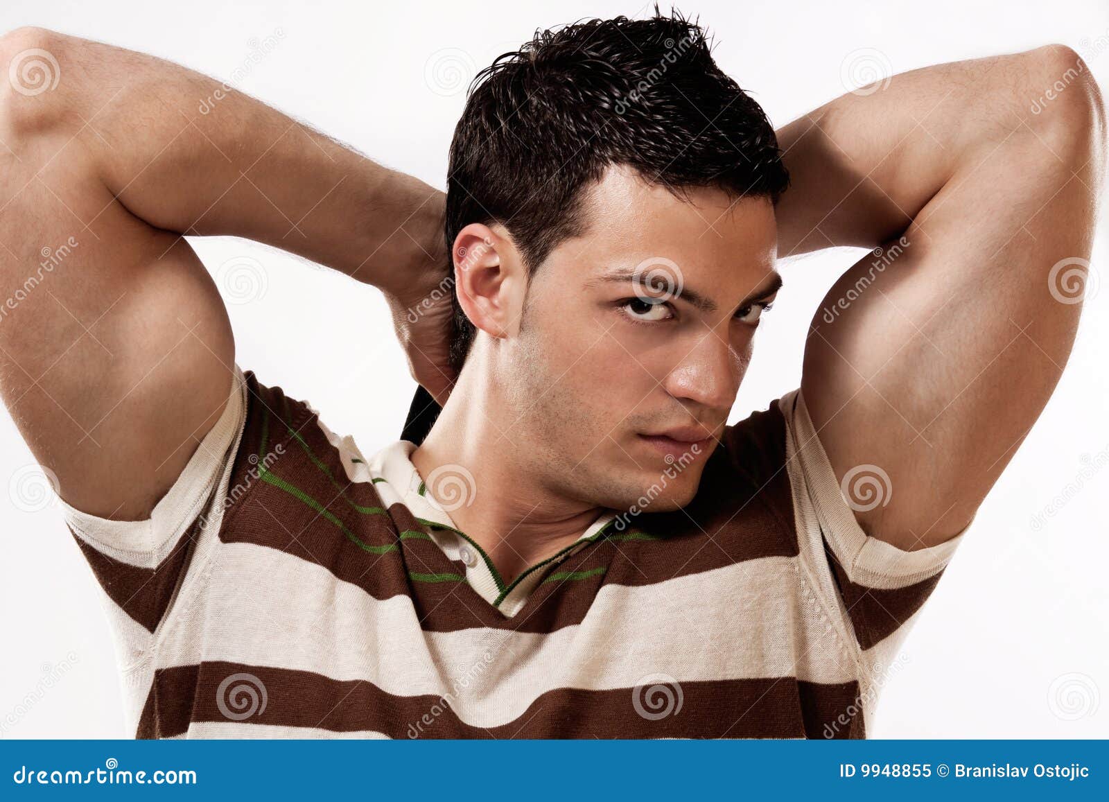 Homem forte imagem de stock. Imagem de atrativo, cara - 9948855