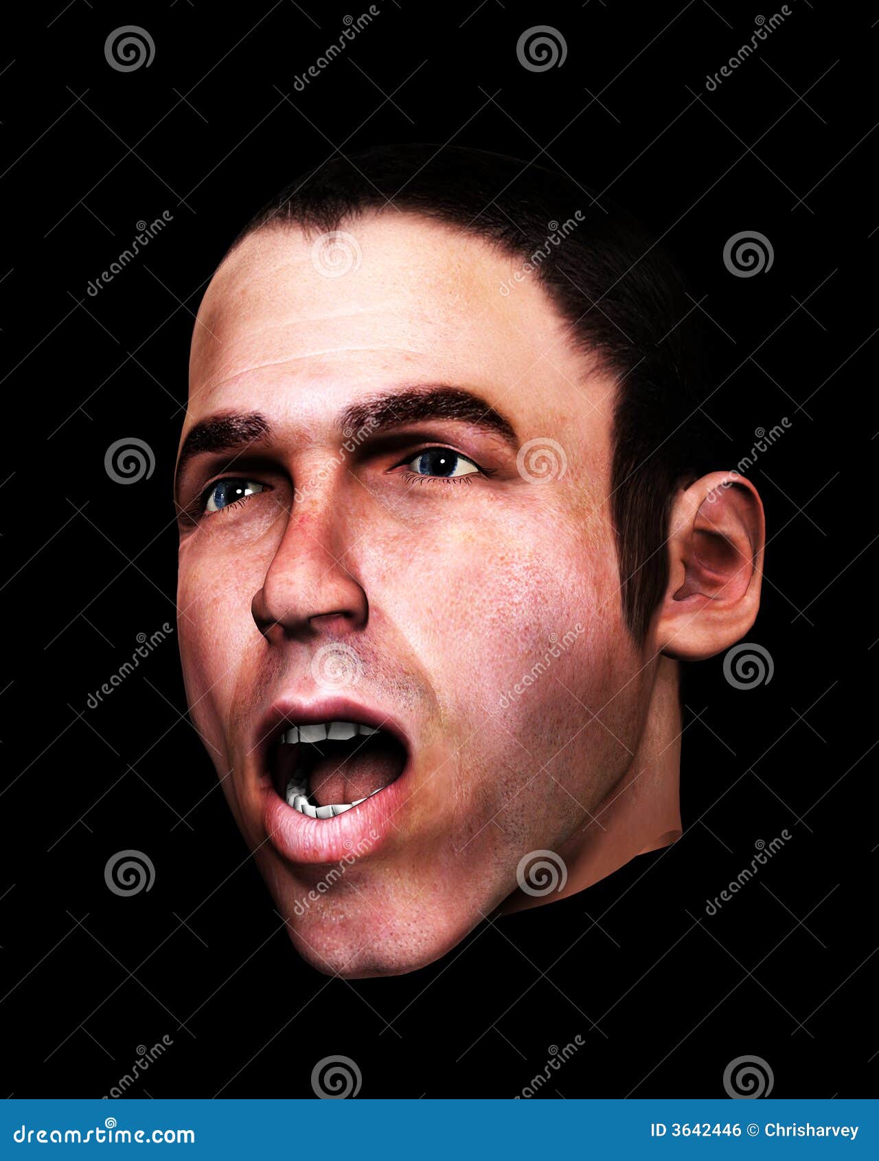 Homem gritando 2 foto de stock. Imagem de pessoa, lamentar - 3642446