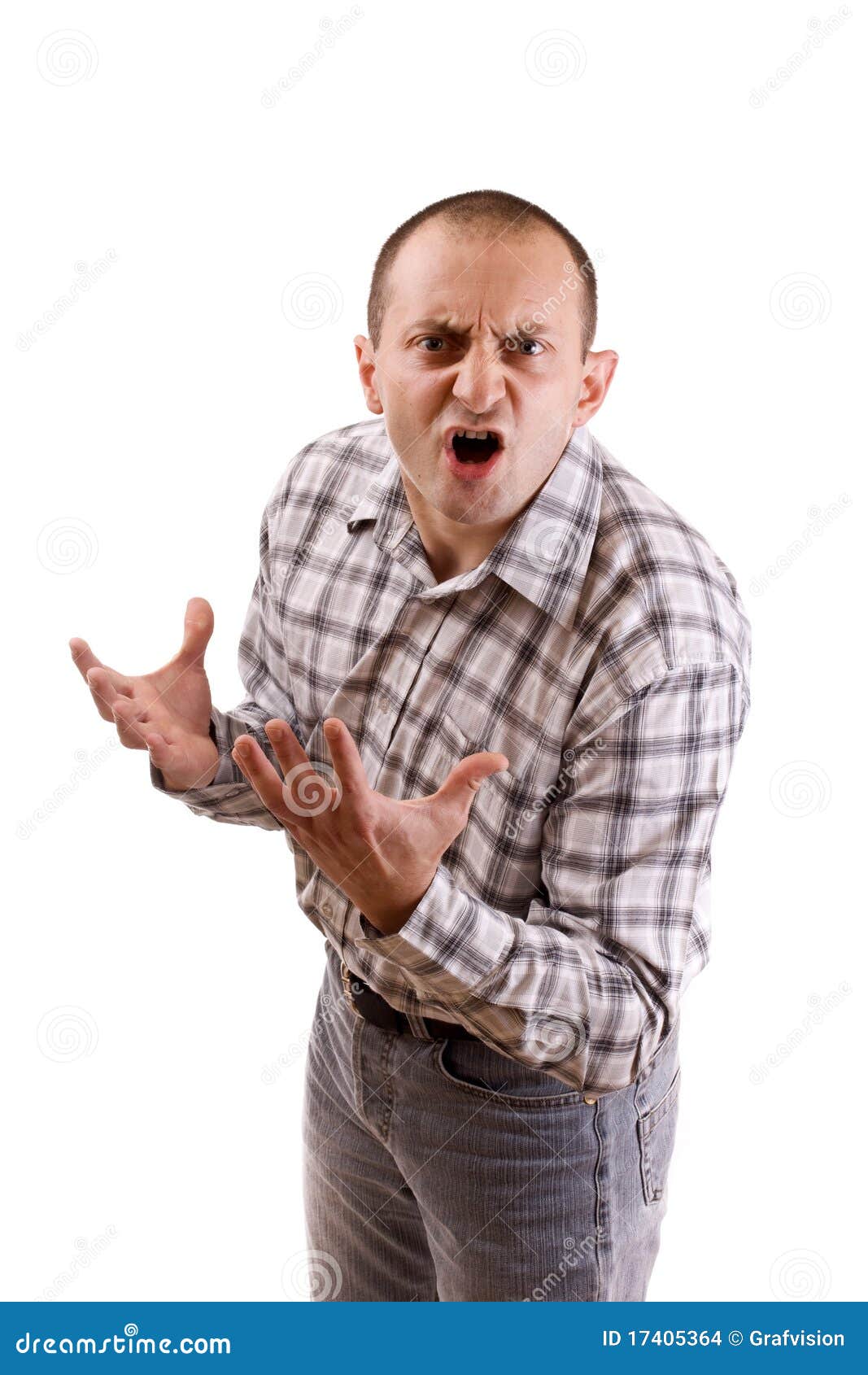 Homem irritado foto de stock. Imagem de esperto, forte - 17405364