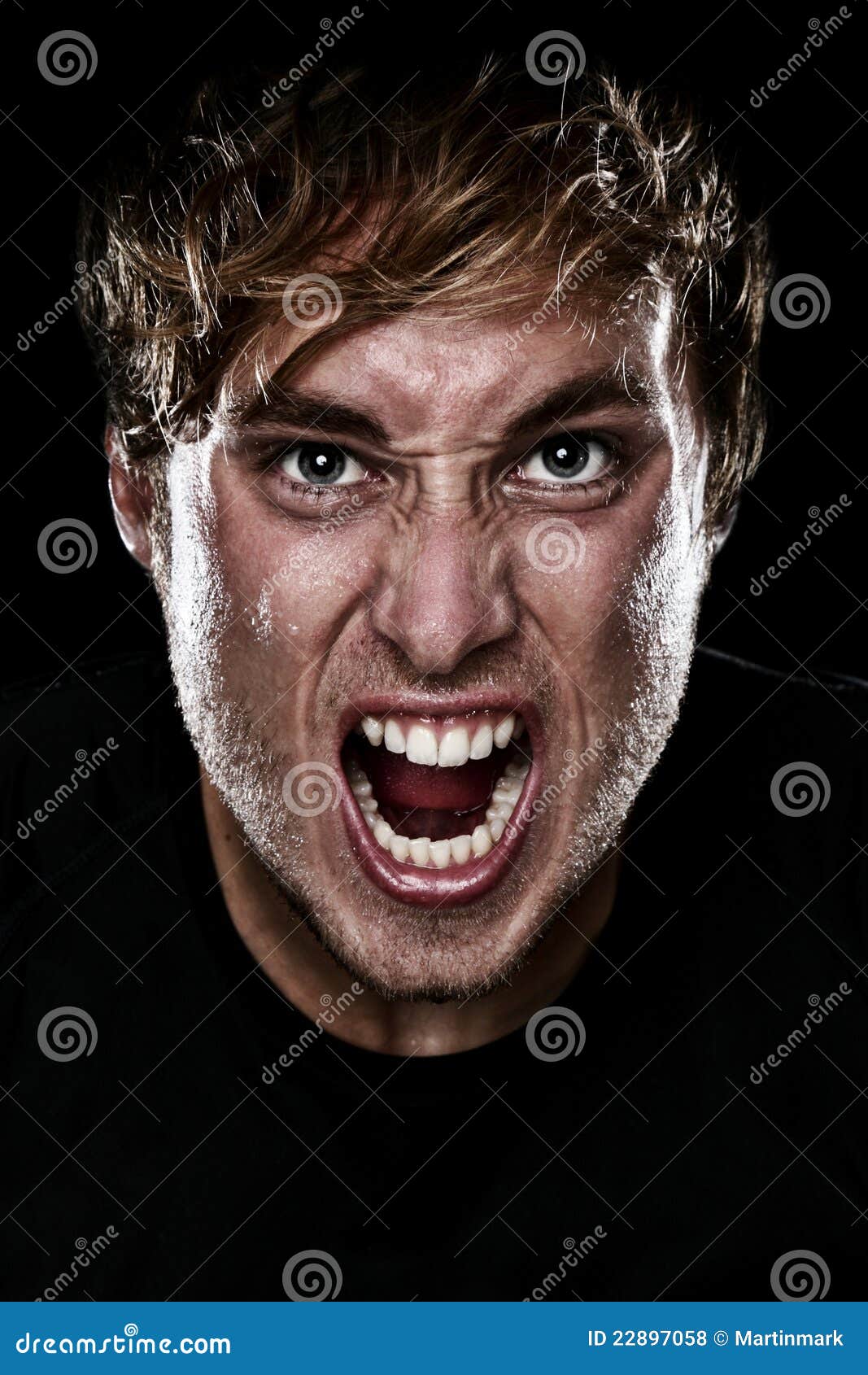 Homem irritado foto de stock. Imagem de aberto, povos - 22897058