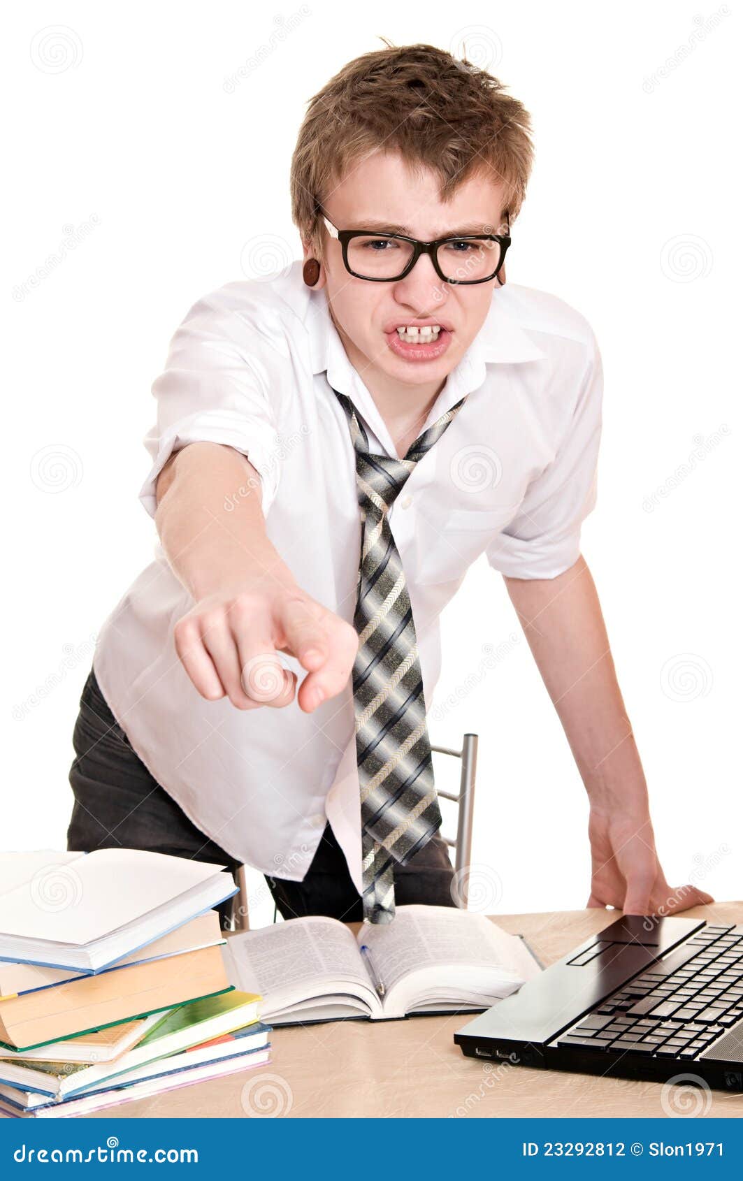 Homem irritado foto de stock. Imagem de isolado, olhar - 23292812