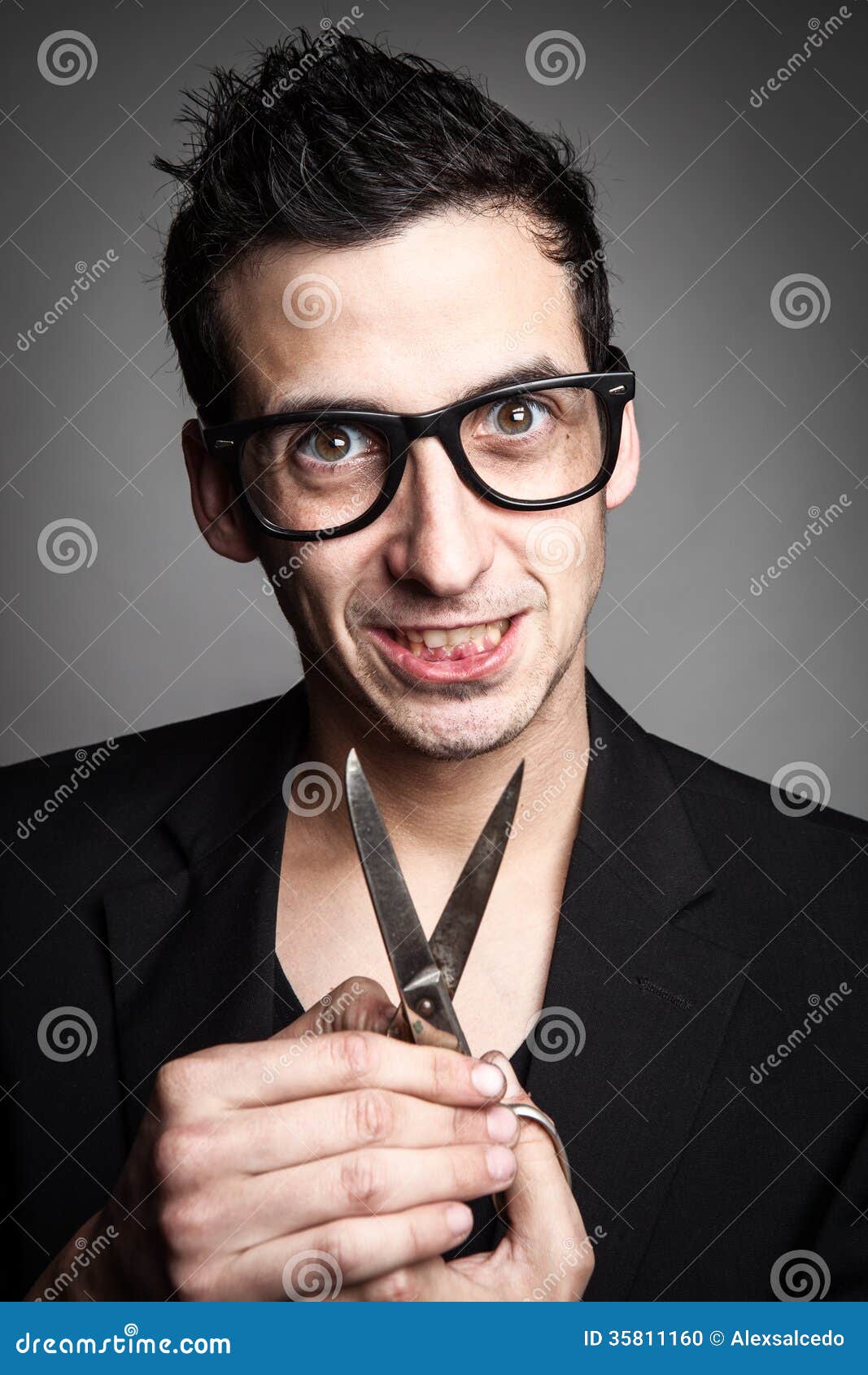 Homem louco foto de stock. Imagem de ferramenta, louco - 35811160