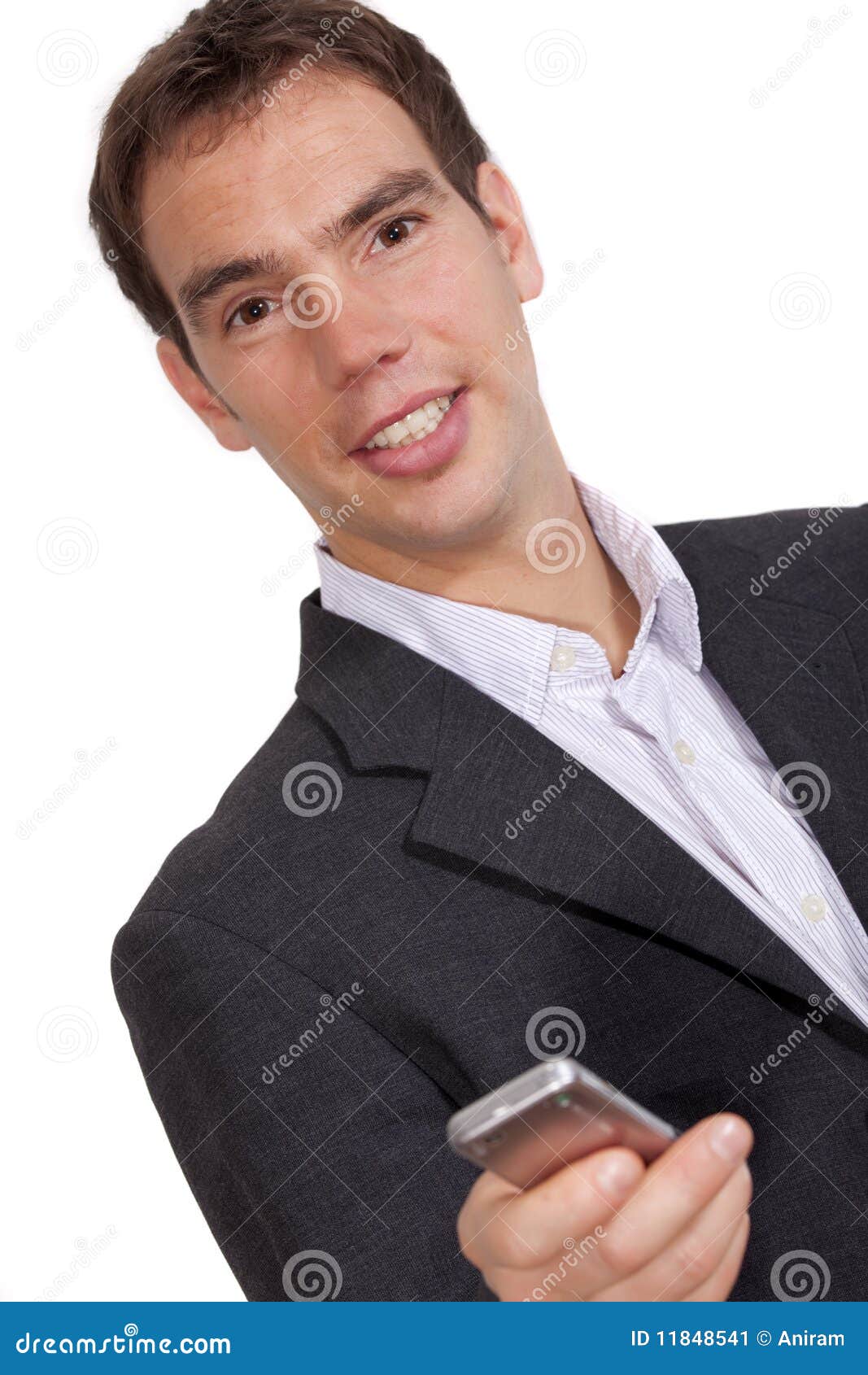 Homem no telefone imagem de stock. Imagem de telefone - 11848541