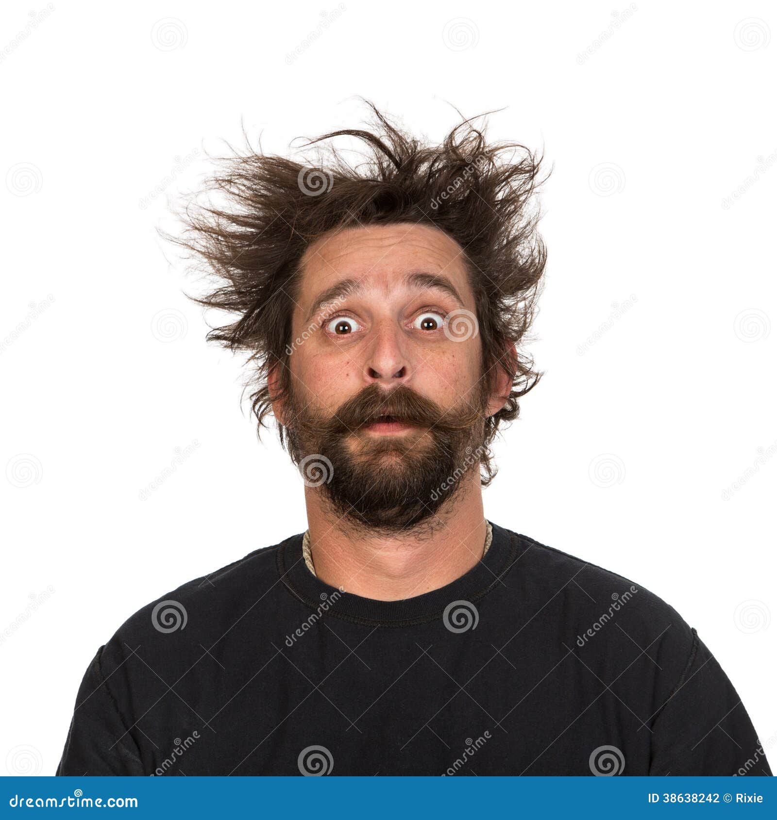 Homem novo pateta foto de stock. Imagem de bigode, felicidade - 38638242