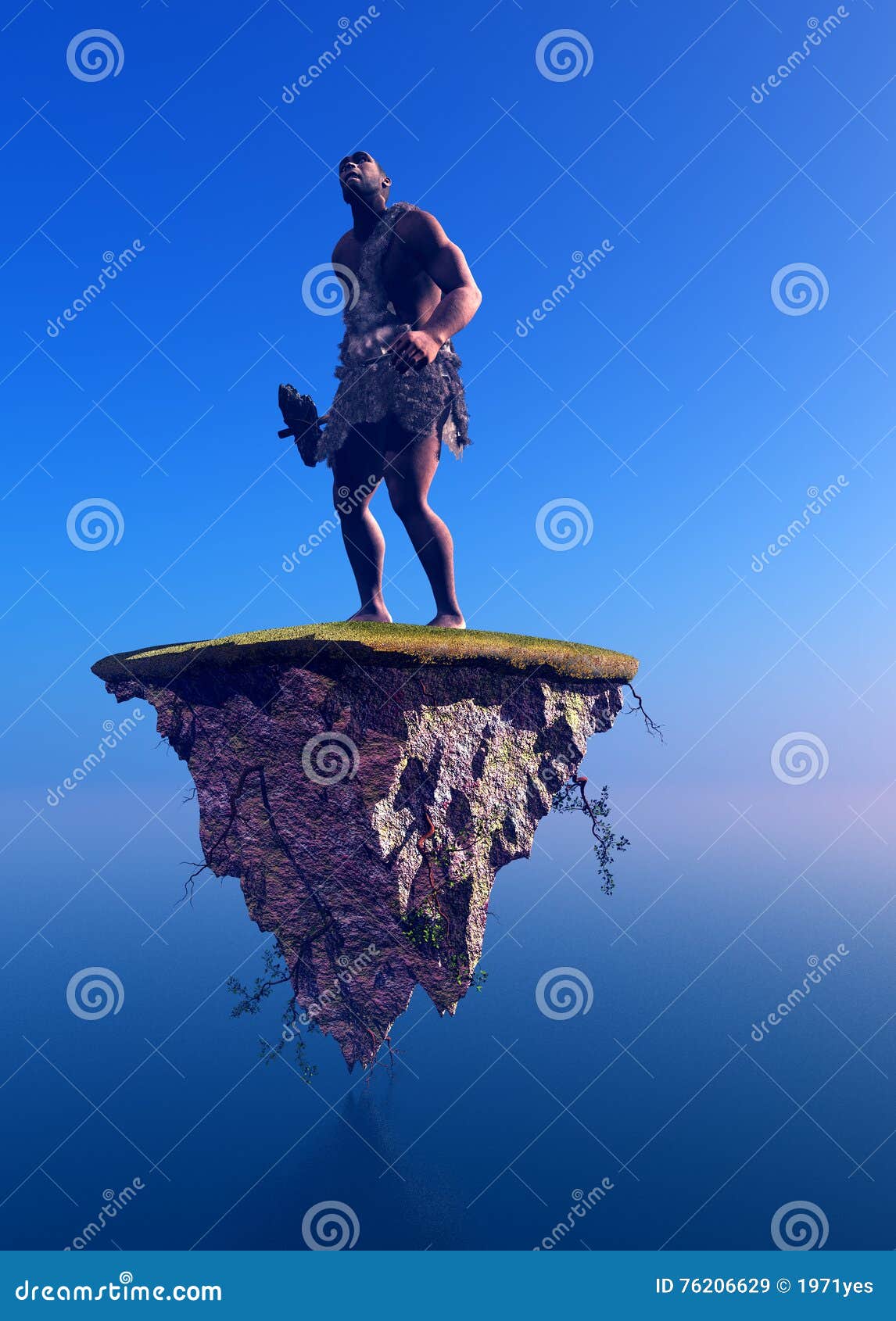 Homem primitivo ilustração stock. Ilustração de pessoa - 76206629