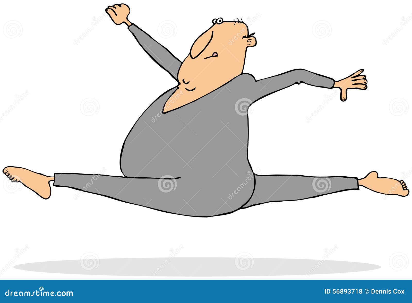 Homem Que Faz Um Pulo Do Voo Ilustração Stock - Ilustração de cara ...