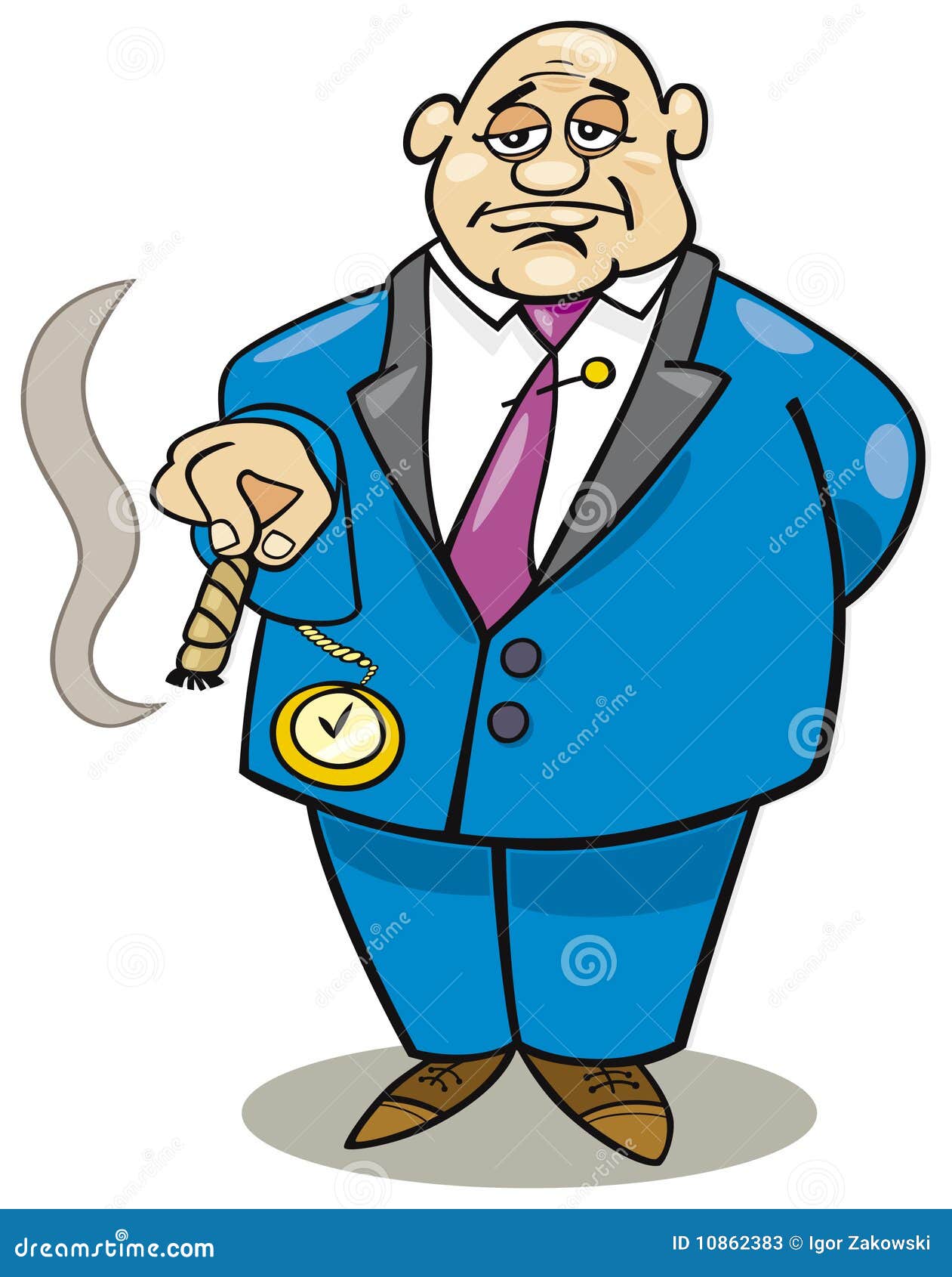 Homem rico ilustração do vetor. Ilustração de pense, homem - 10862383