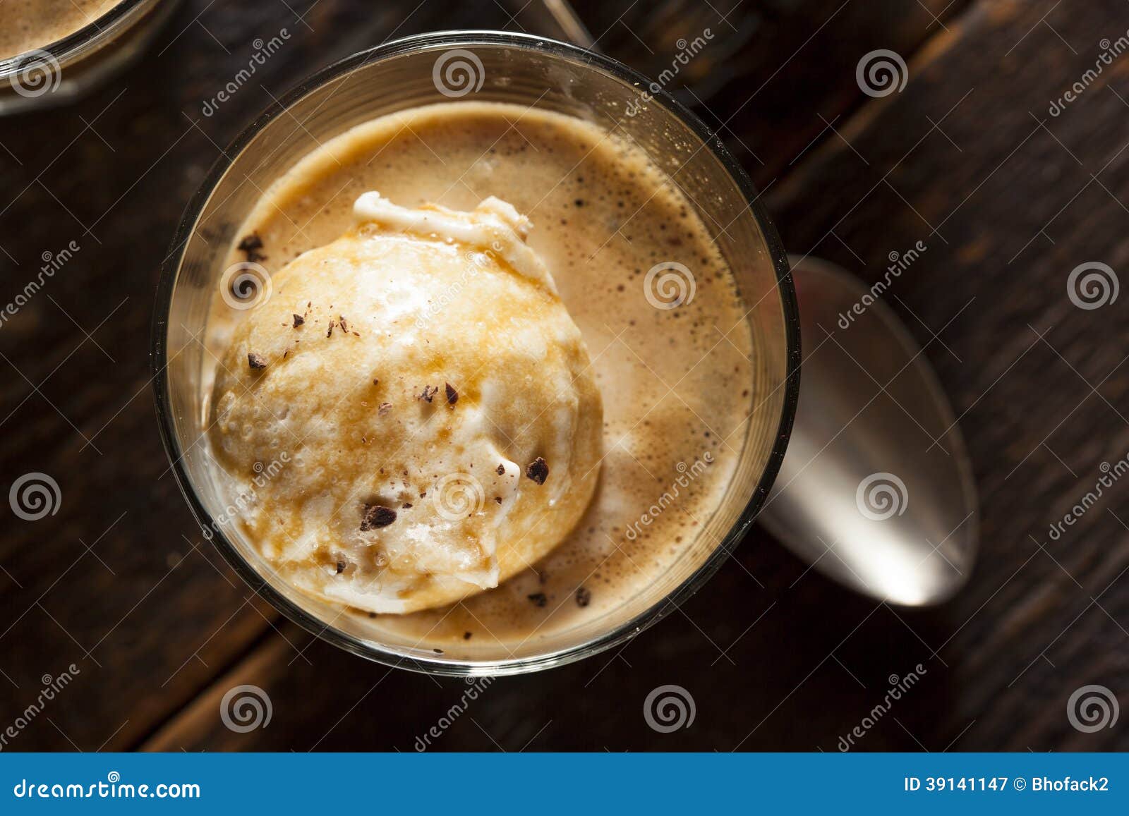 Homemade Affogato with Ice Cream Stock Image - Image of sundae, sweet ...