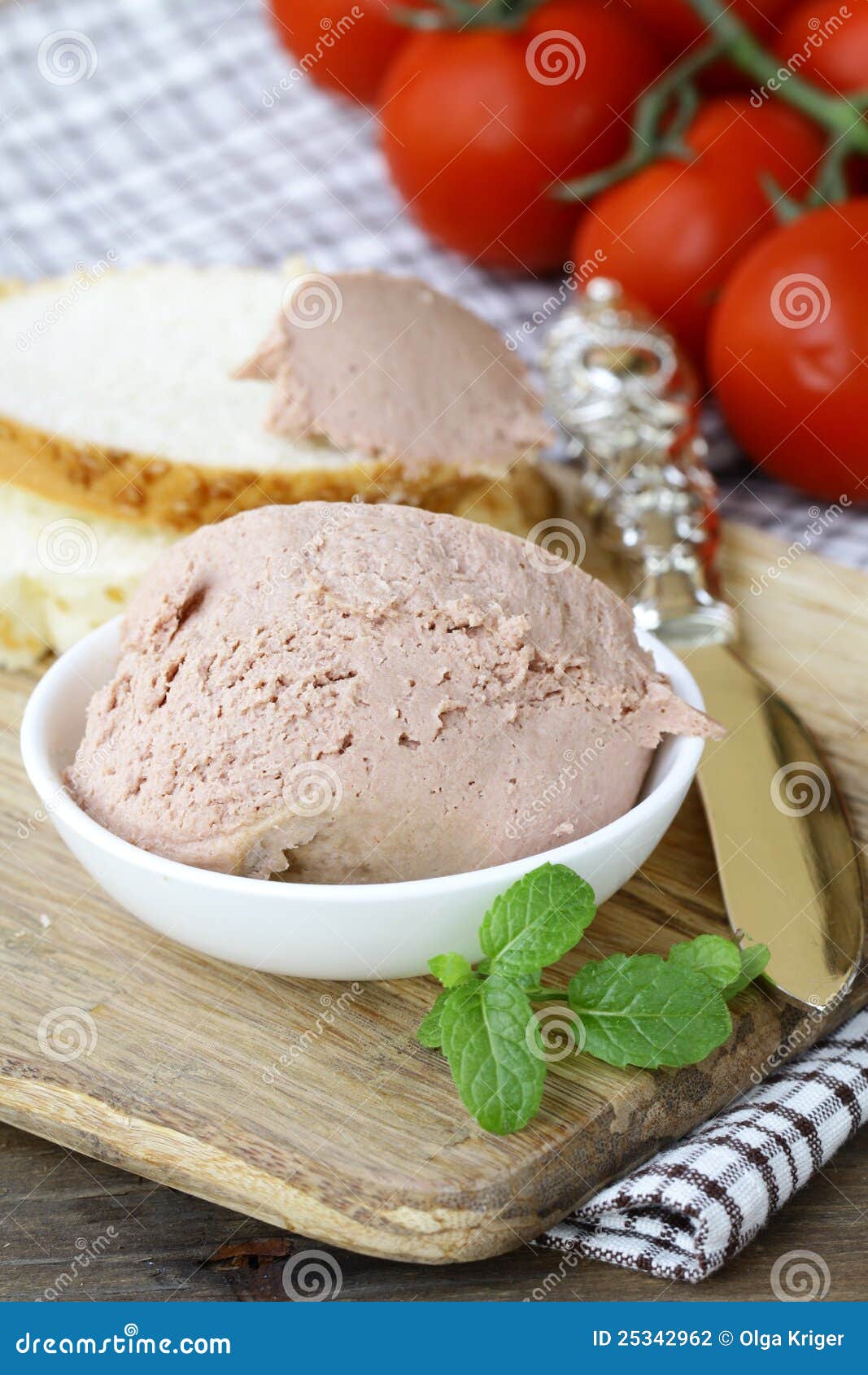 Homemade Appetizer Liver Pate Stock Photo - Image of snack, portion ...