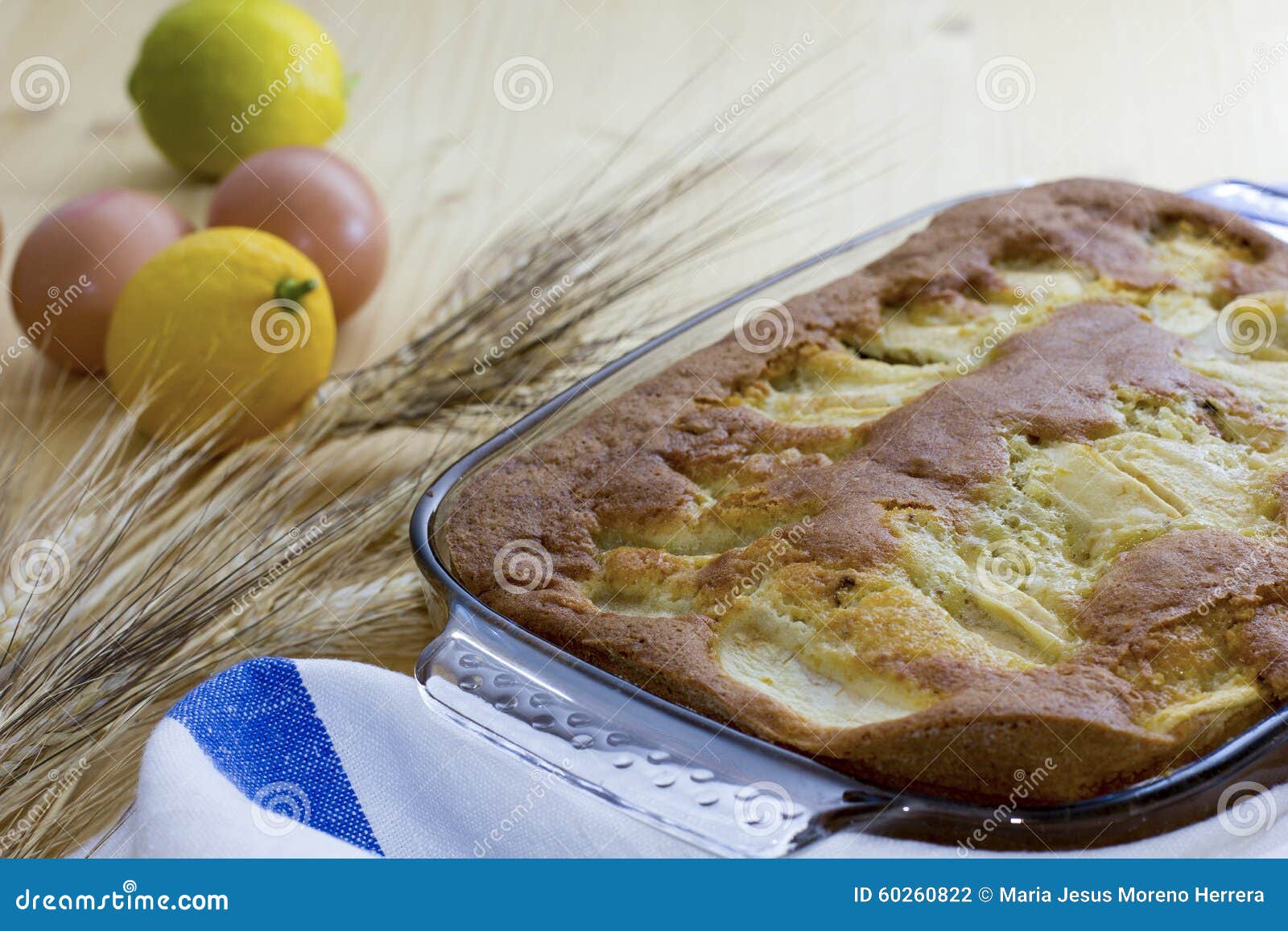 Homemade apple cake stock photo. Image of aroma, applesauce - 60260822
