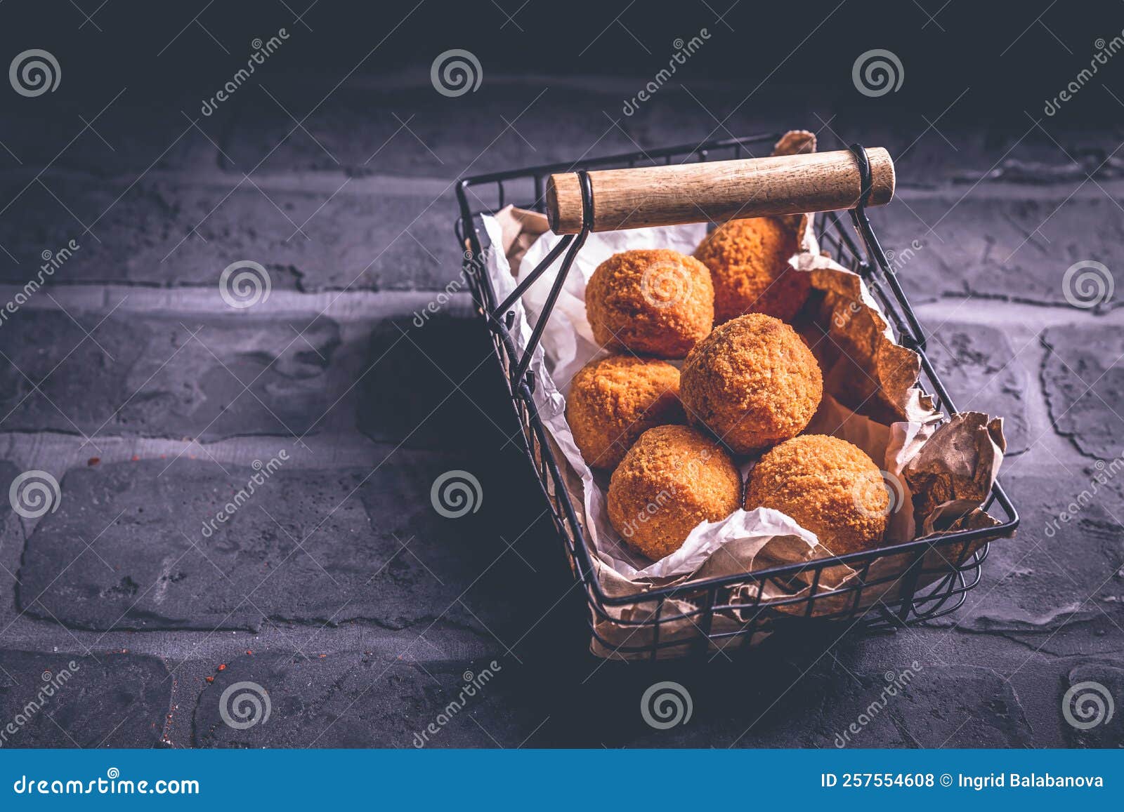 Homemade Arancini - Deep Fried Rice Balls Stuffed with Mozzarella ...