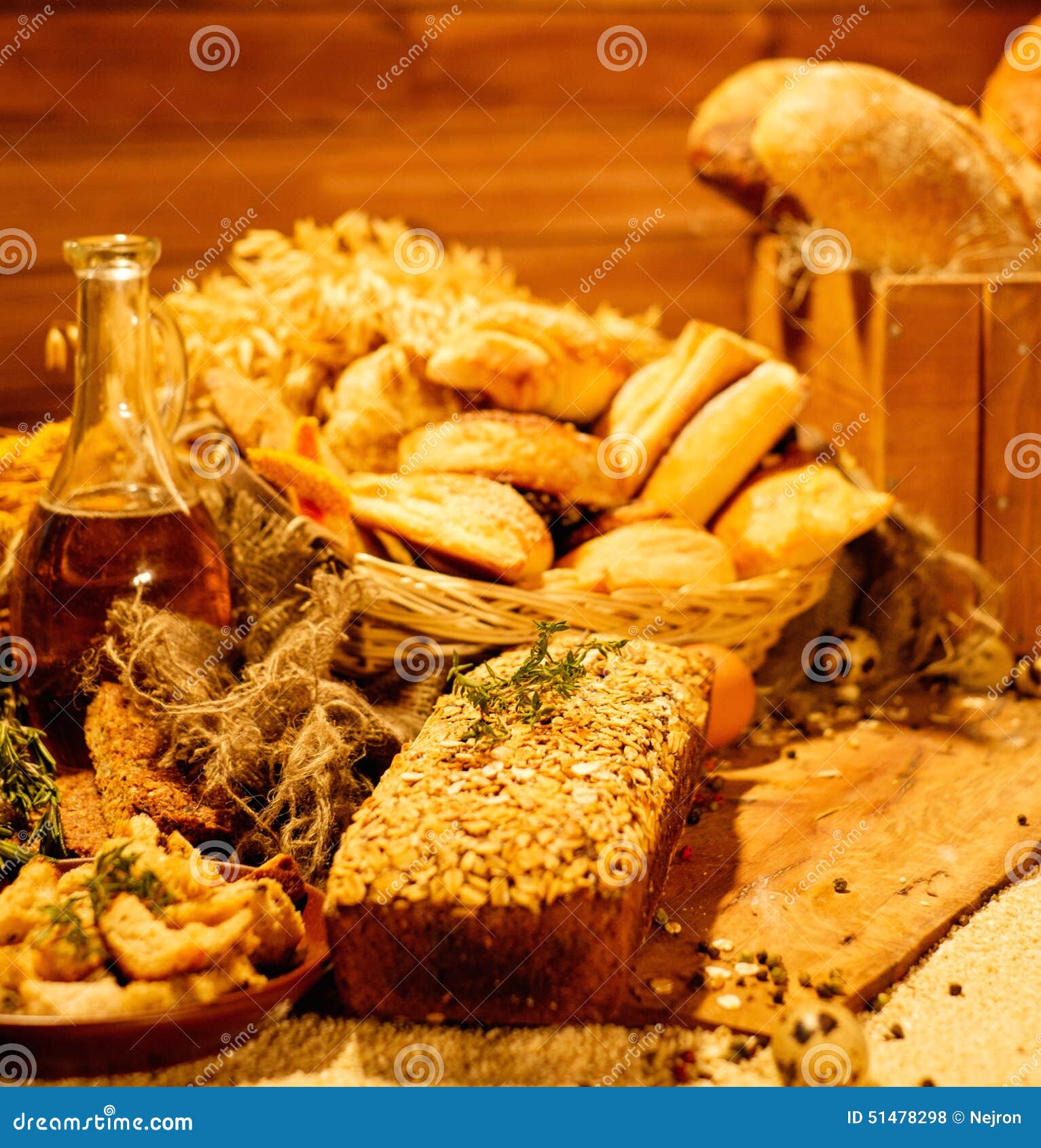 Homemade baked goods stock photo. Image of buns, flour - 51478298