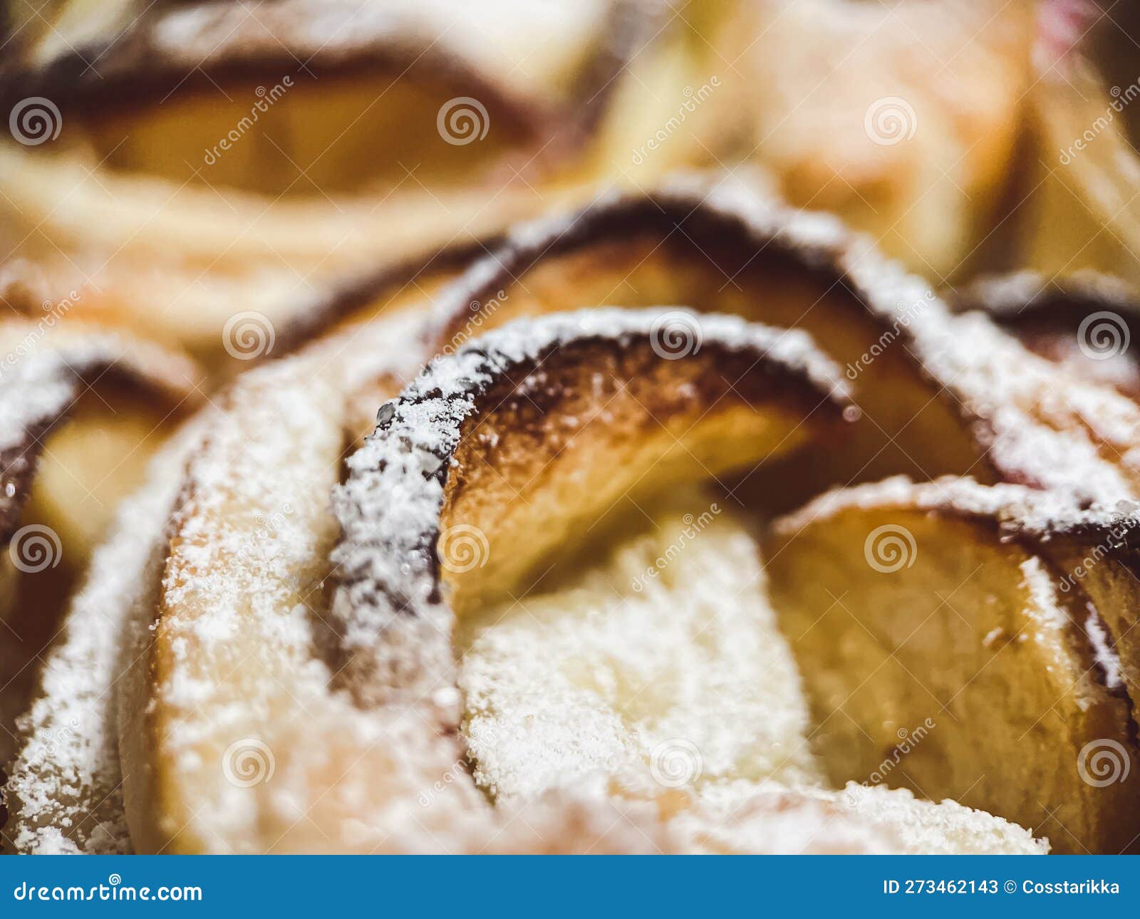 Homemade Baking, Macro View, Baked Dough Texture Stock Image - Image of ...