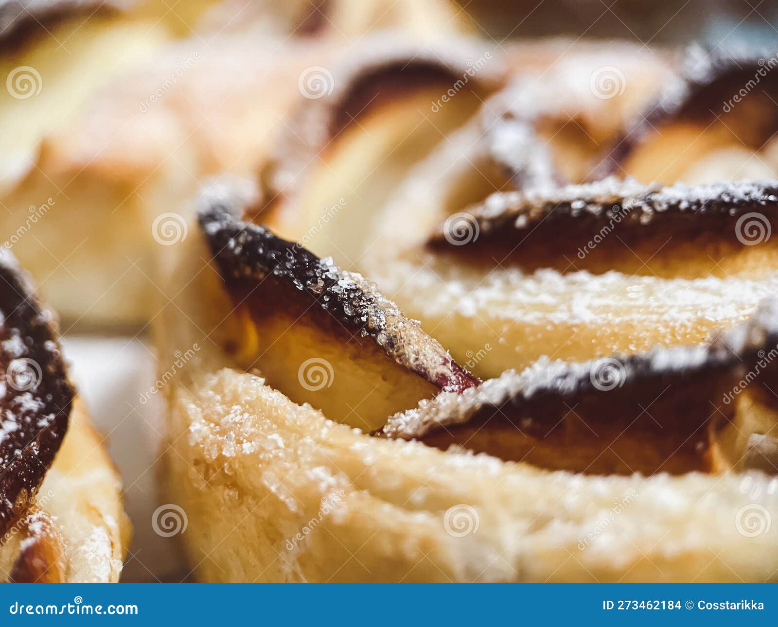 Homemade Baking, Macro View, Baked Dough Texture Stock Photo - Image of ...