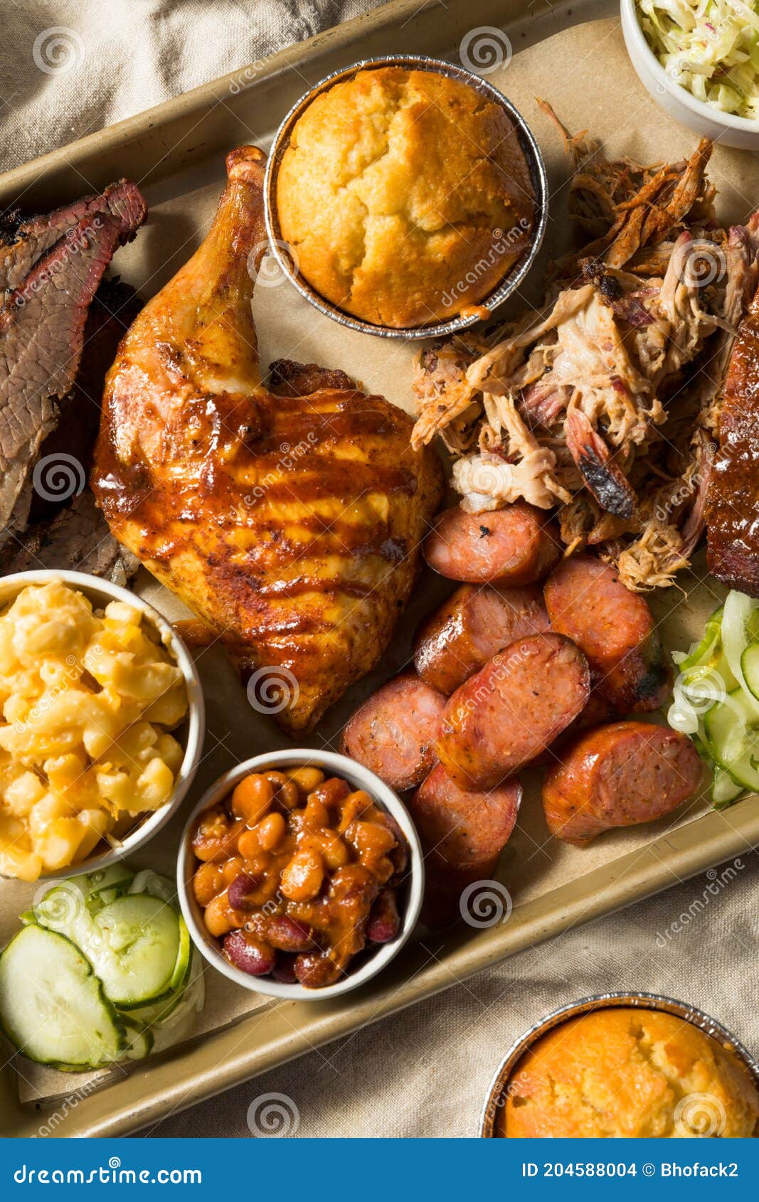 Homemade Barbecue Platter with Ribs Stock Photo - Image of food, ribs ...