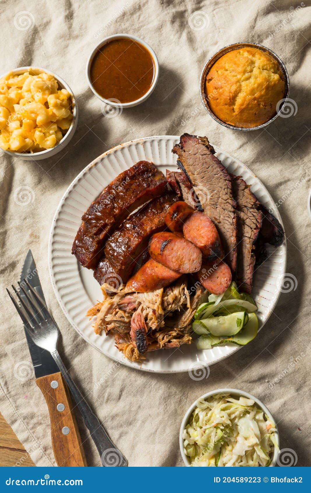 Homemade Barbecue Platter with Ribs Stock Image - Image of delicious ...