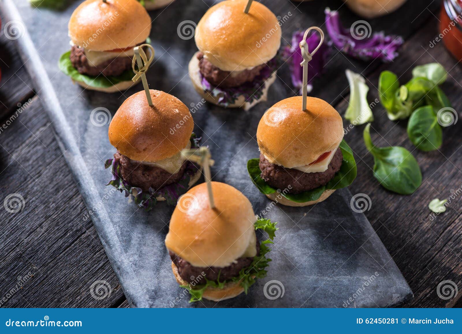 Homemade Beef Burgers with Cheese Stock Image - Image of overhead, meat ...