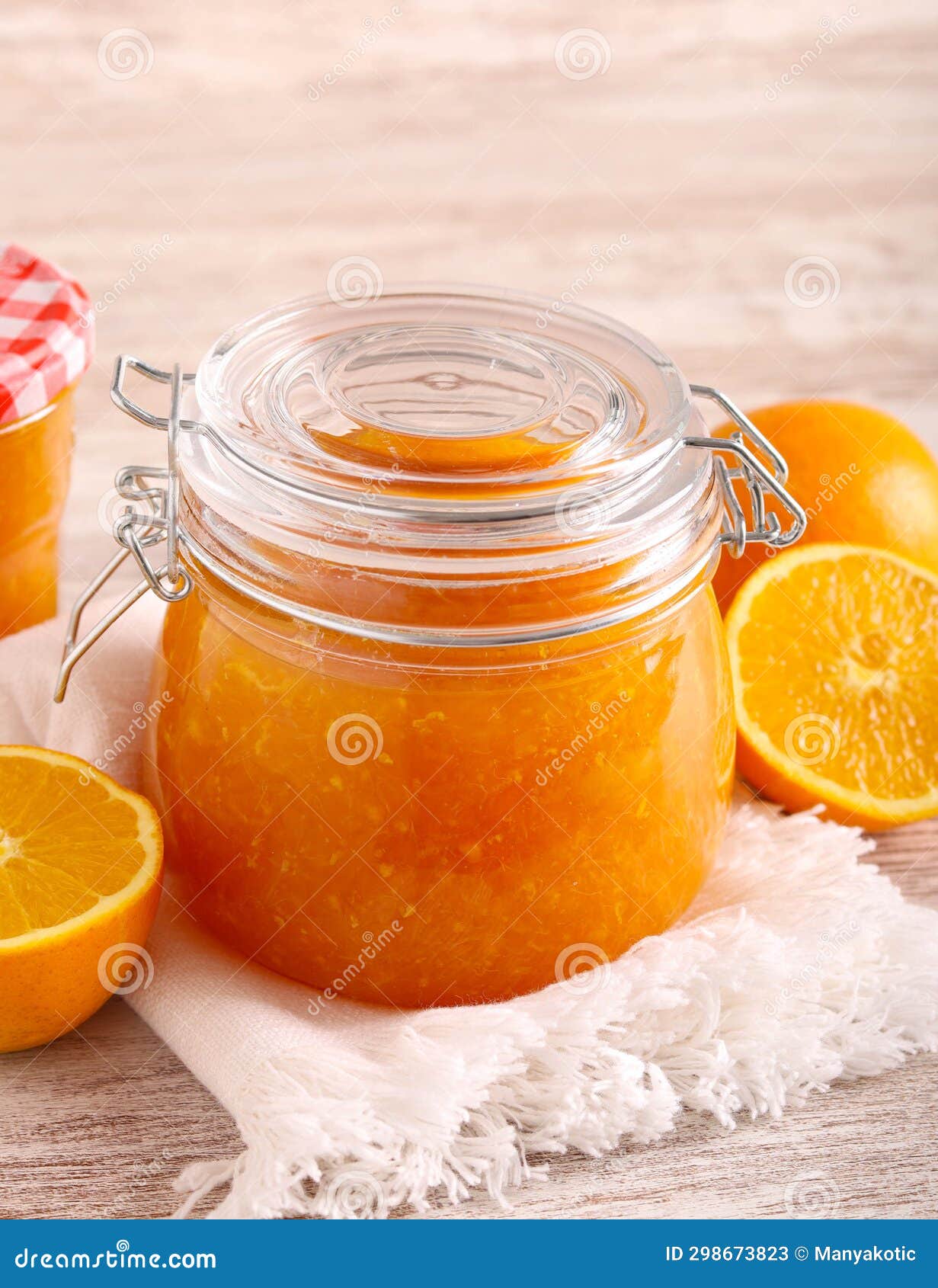 Homemade Bio Orange Marmalade Stock Image - Image of background ...