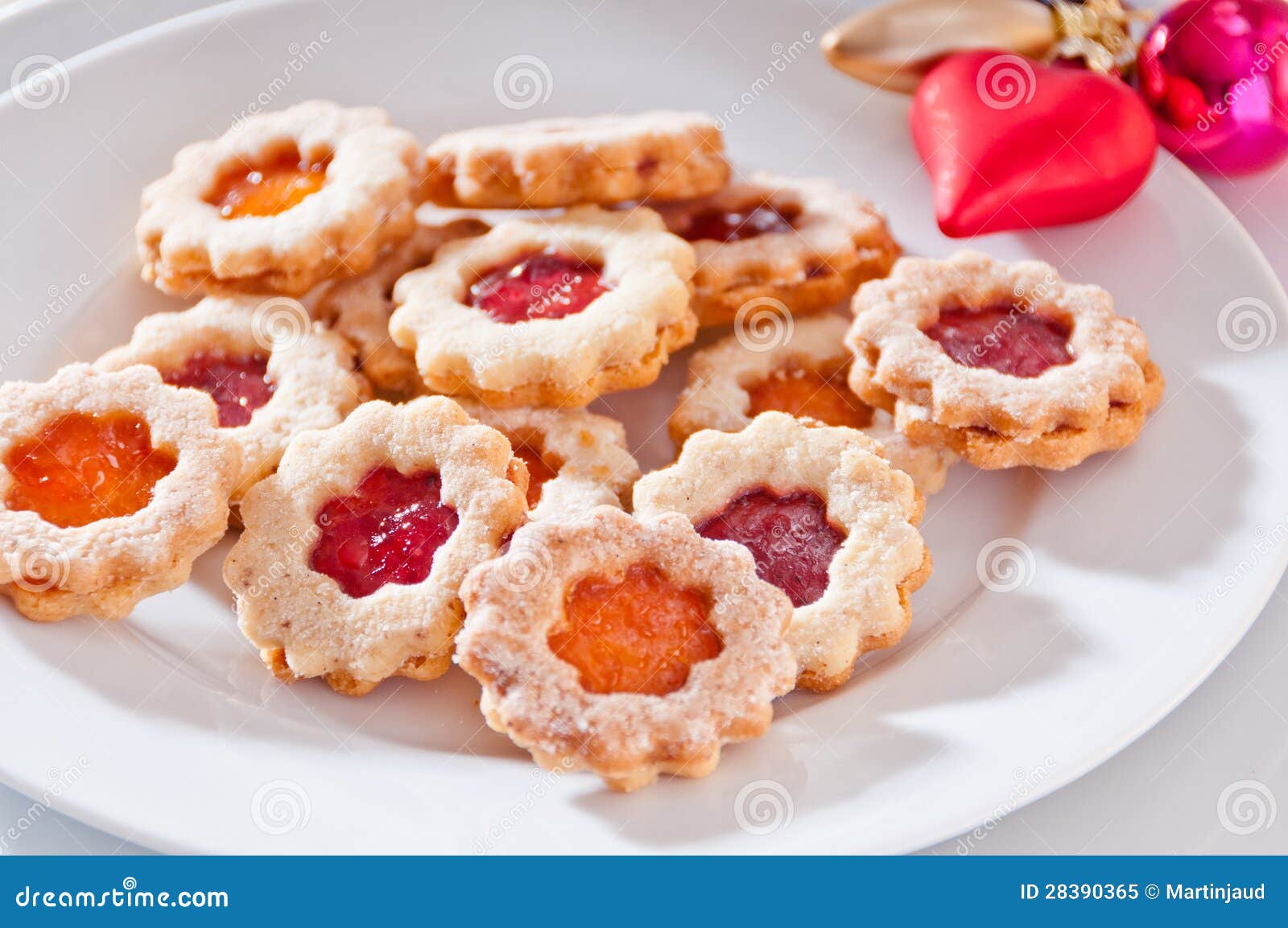 Homemade Biscuits Filled with Jam Stock Image - Image of homemade ...