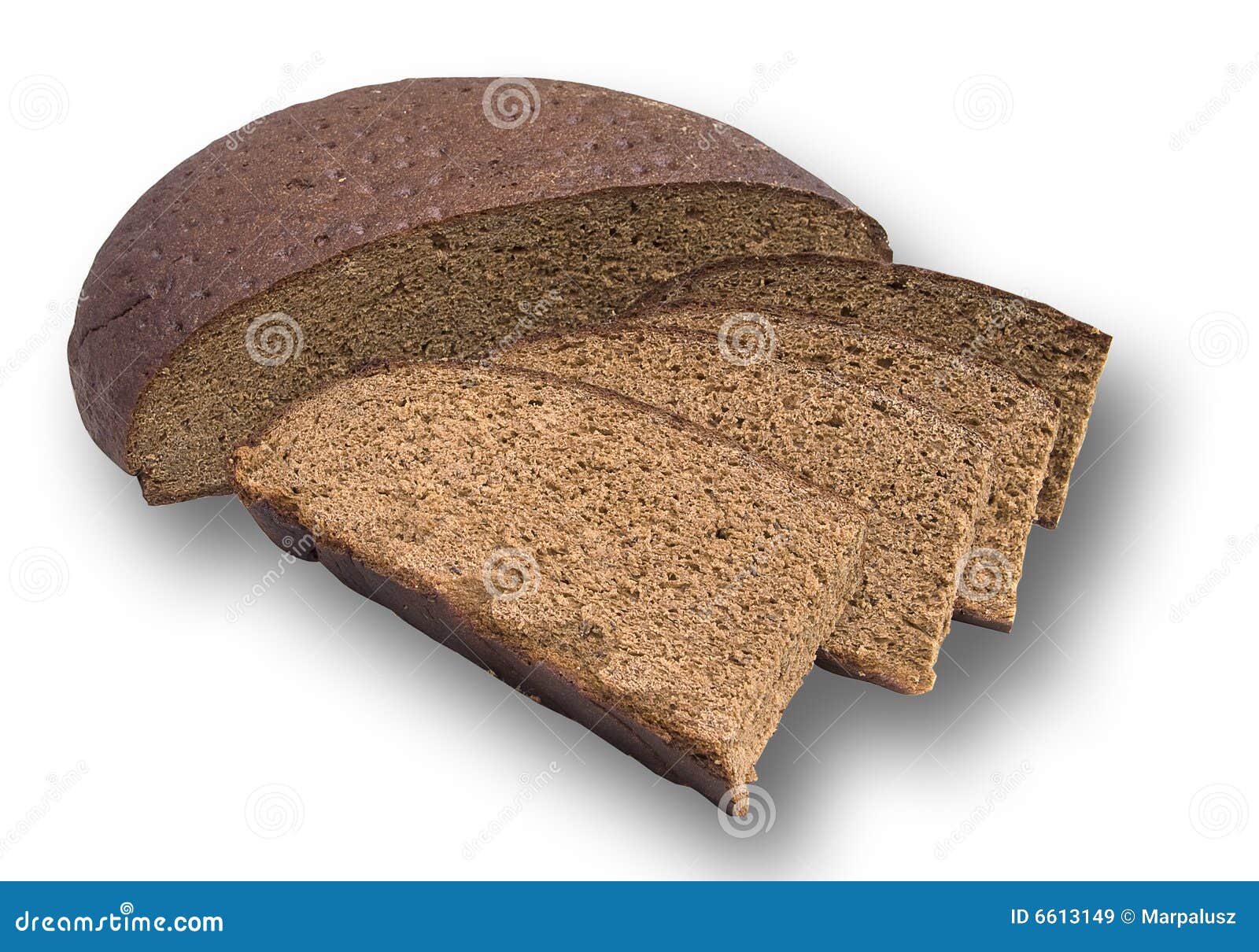Homemade Black Round Rye Bread Stock Image - Image of white, cereal ...