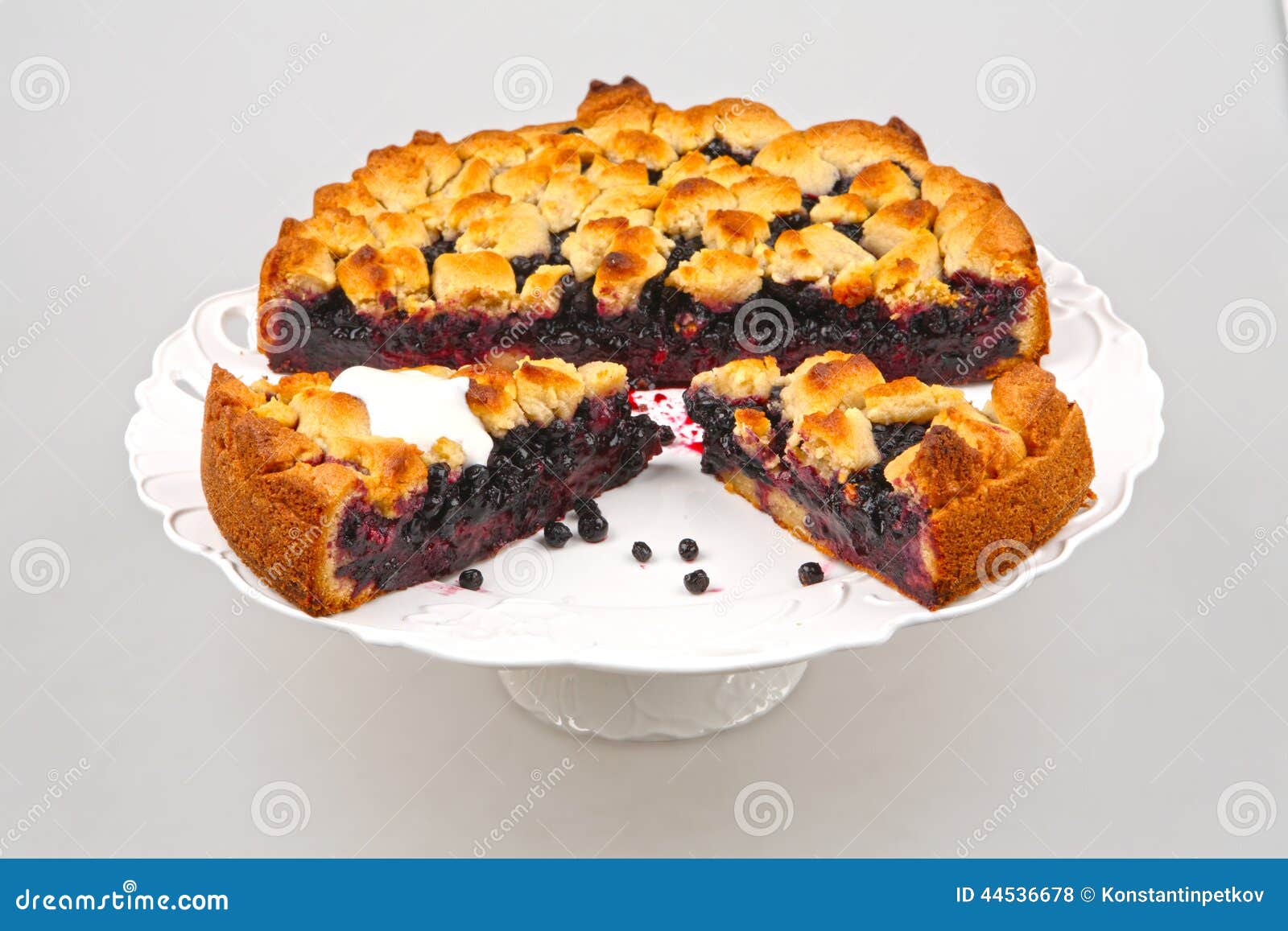 Homemade blueberry pie stock photo. Image of blueberry - 44536678