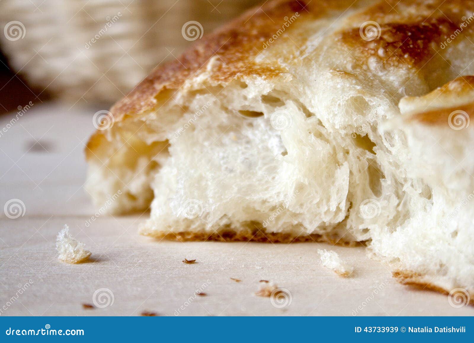 Homemade bread stock image. Image of piece, bread, baked - 43733939