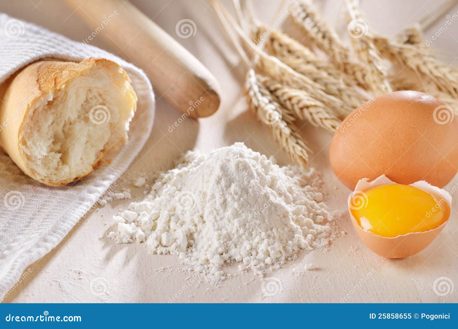 Homemade bread scene stock image. Image of bunch, fascicle - 25858655