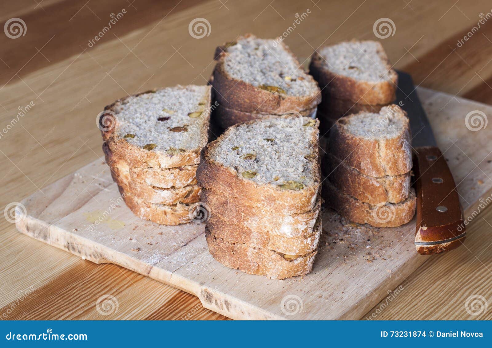 Homemade bread sliced stock photo. Image of brown, delicious - 73231874