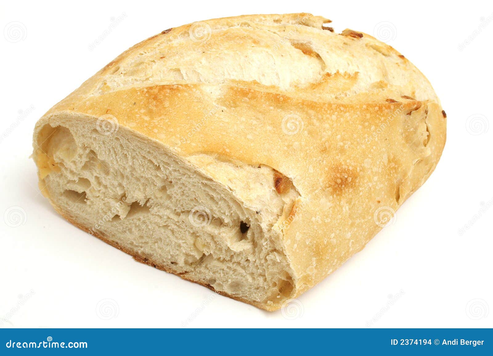Homemade Bread on White Angle Stock Photo - Image of cereal, healthy ...