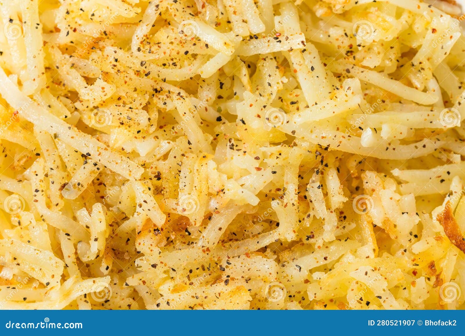 Homemade Breakfast Potato Hash Browns Stock Image - Image of brown ...