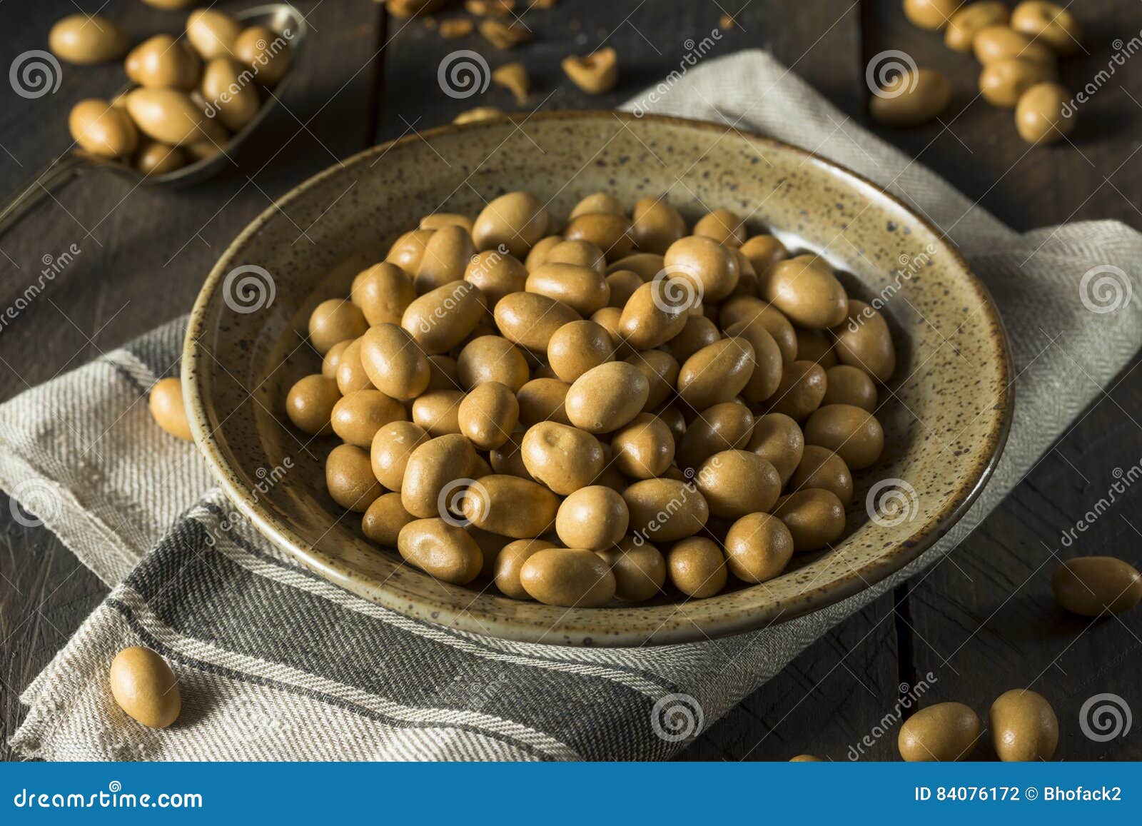Homemade Brown Japanese Peanuts Stock Photo - Image of oriental, beans ...
