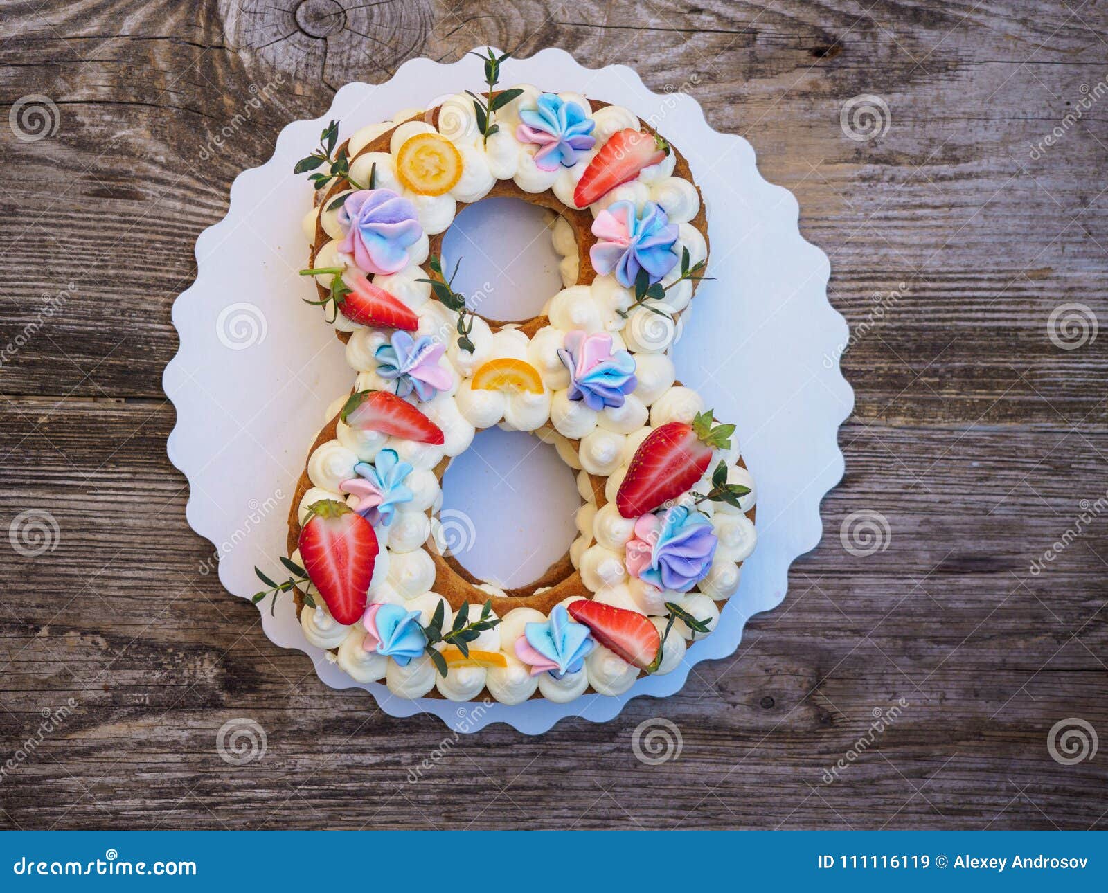 Homemade Cake in the Form of Eight Stock Image - Image of bread ...
